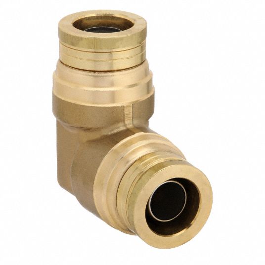 Brass, Push-to-Connect x Push-to-Connect, Brass DOT Push-to-Connect Fitting - 791CJ2|165PTC-8 ...
