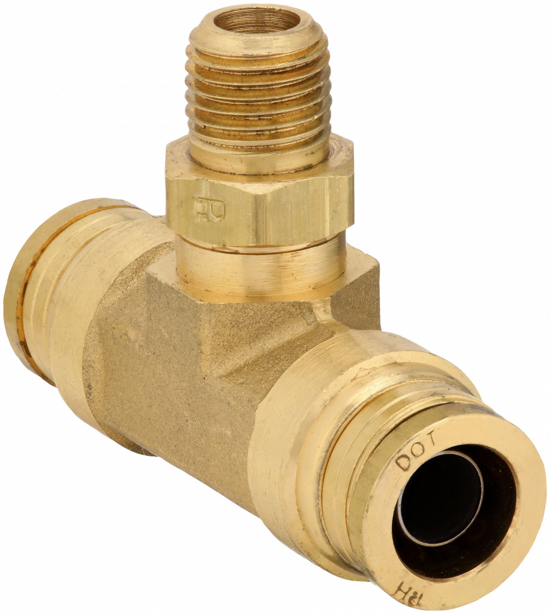 1/2 in OD x 3/8 in Pipe Fitting Size, Push-to-Connect x Push-to-Connect ...