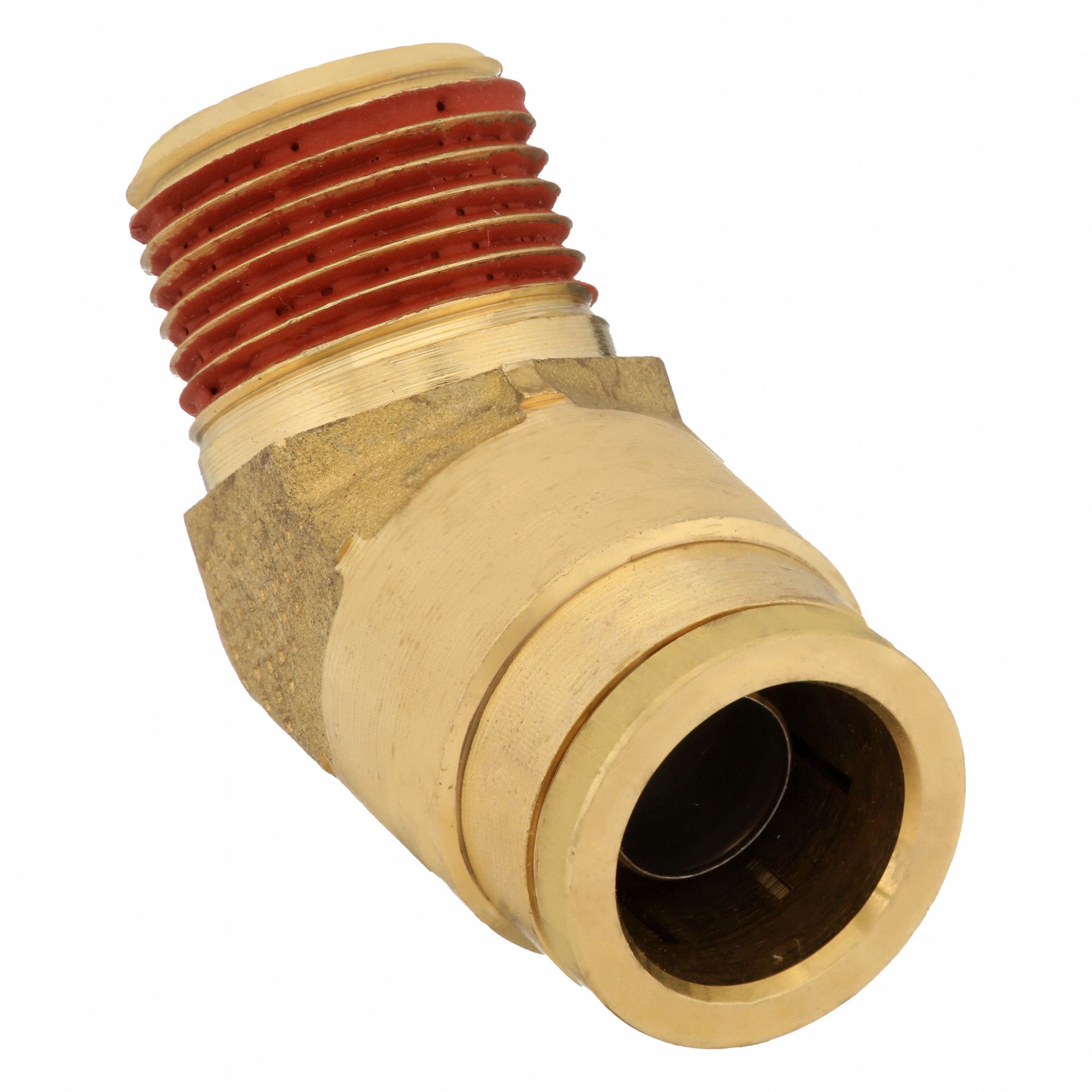 5/8 in OD x 1/2 in Pipe Fitting Size, Push-to-Connect x MNPT, Push-Fit ...
