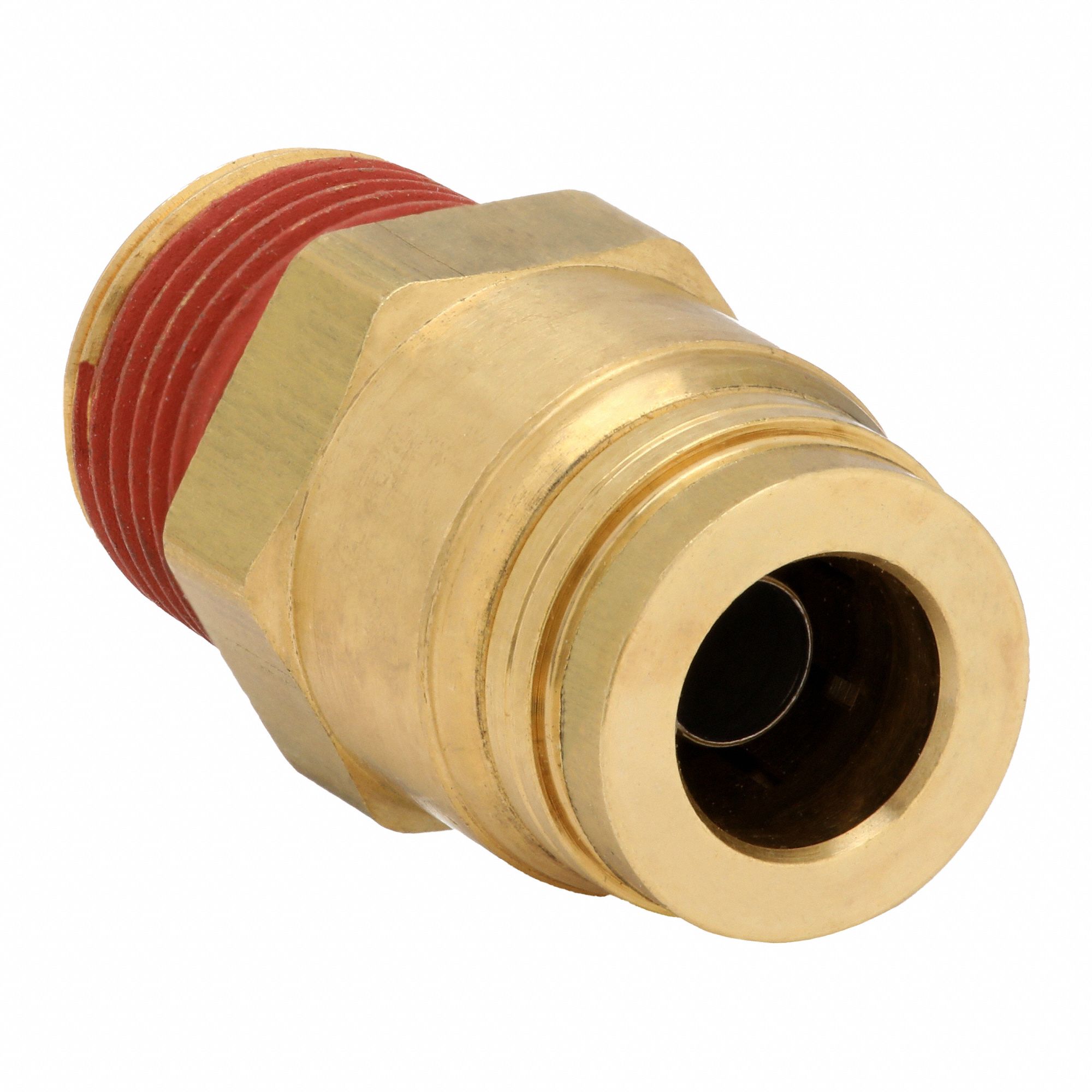 3/8 in OD x 1/4 in Pipe Fitting Size, Push-to-Connect x MNPT, Push-Fit ...