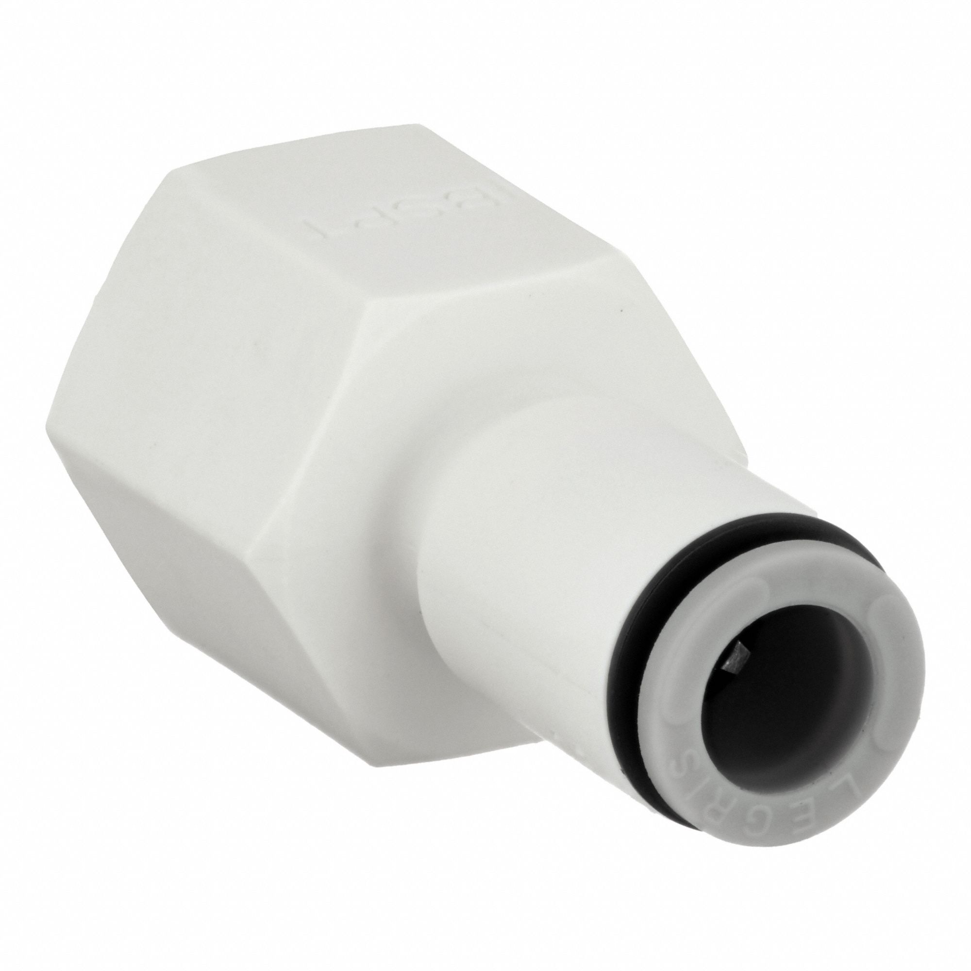 PARKER, Straight, 6 mm OD 1/8 in Pipe Size, Push-Fit Adapter Fitting ...