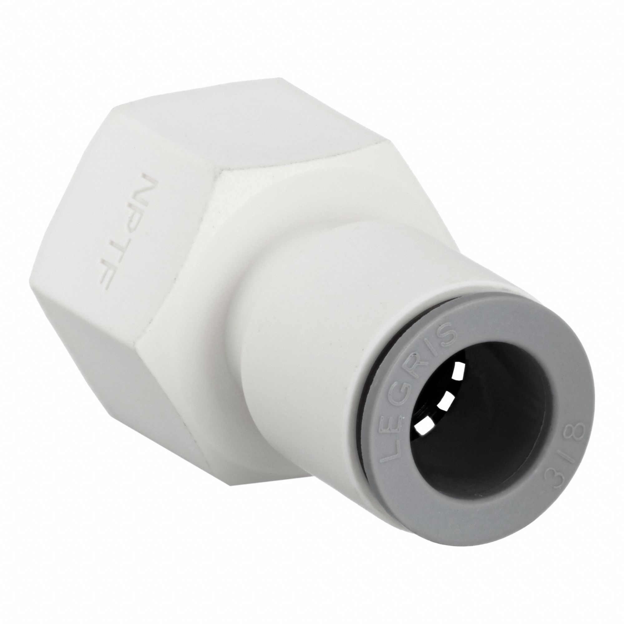 PARKER, Straight, 3/8 in OD 3/8 in Pipe Size, Push-Fit Adapter Fitting - 791D26|6315 60 18WP2 ...