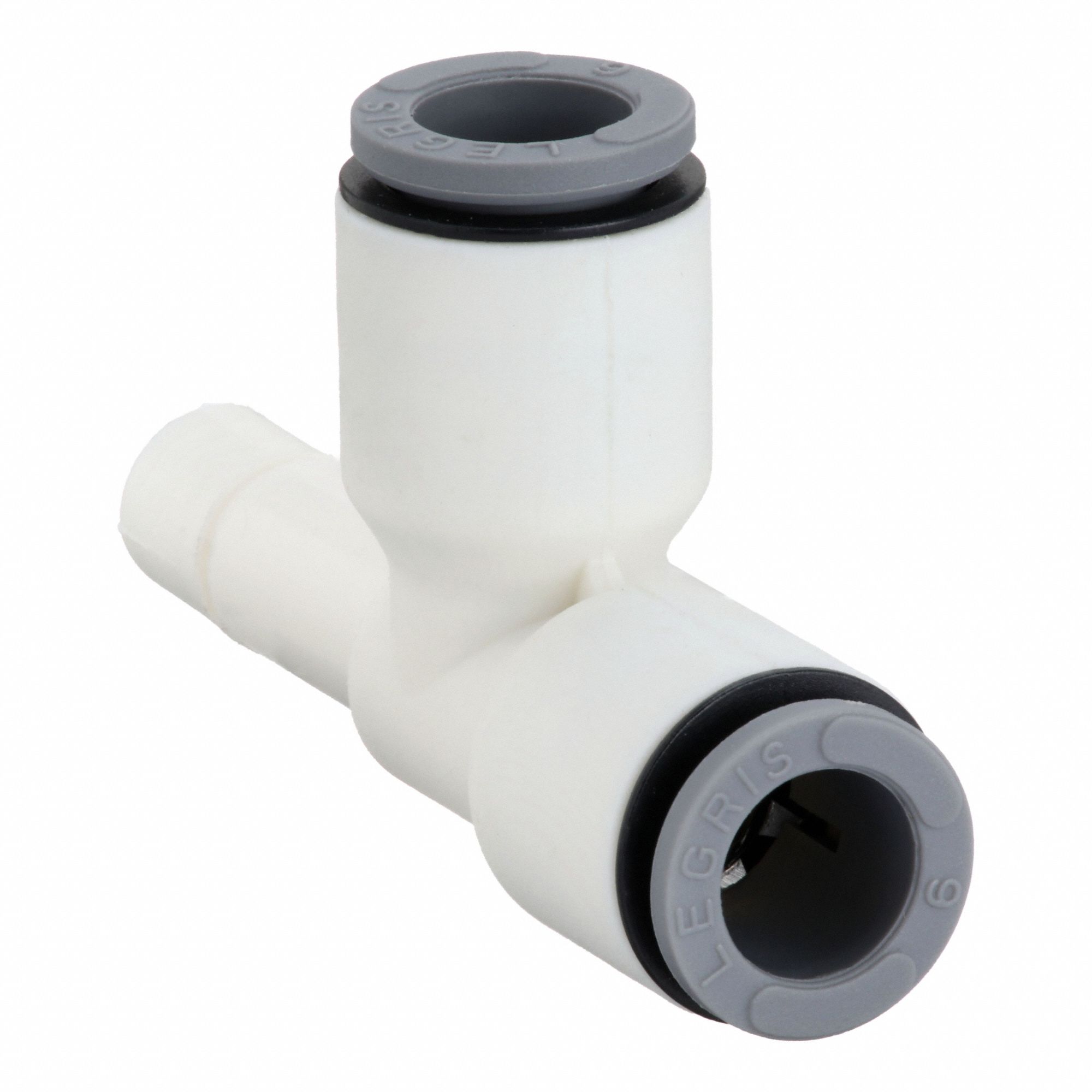 PARKER, Tee, 6 mm OD x 6 mm OD Size, Push-Fit Tee Fitting - 791D72|6383 06 00WP2 - Grainger