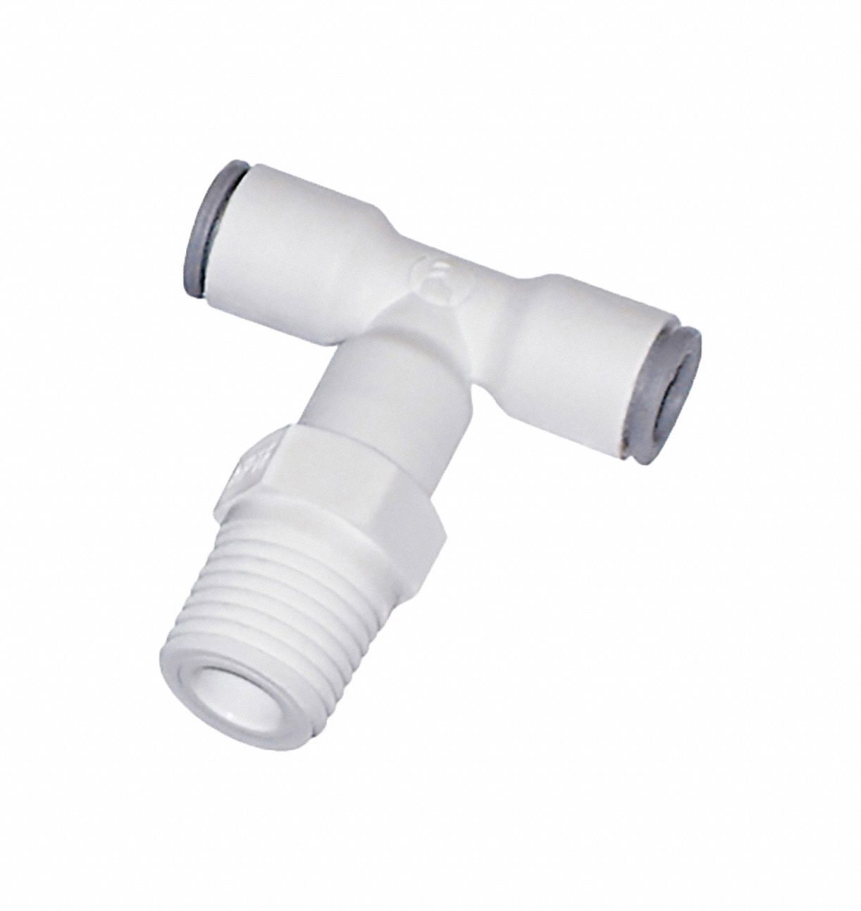 PARKER, Tee, 8 mm OD Size, Push-Fit Tee Fitting - 791D96|6508 08 17WP2 ...