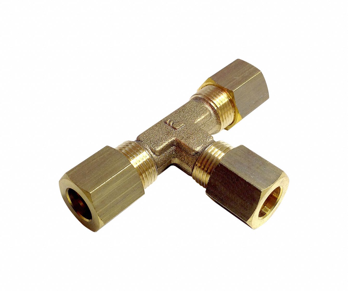 LEGRIS, 22 mm OD x 22 mm OD x 22 mm OD Fitting Size, Brass, Compression Tee Fitting - 791PH2 ...