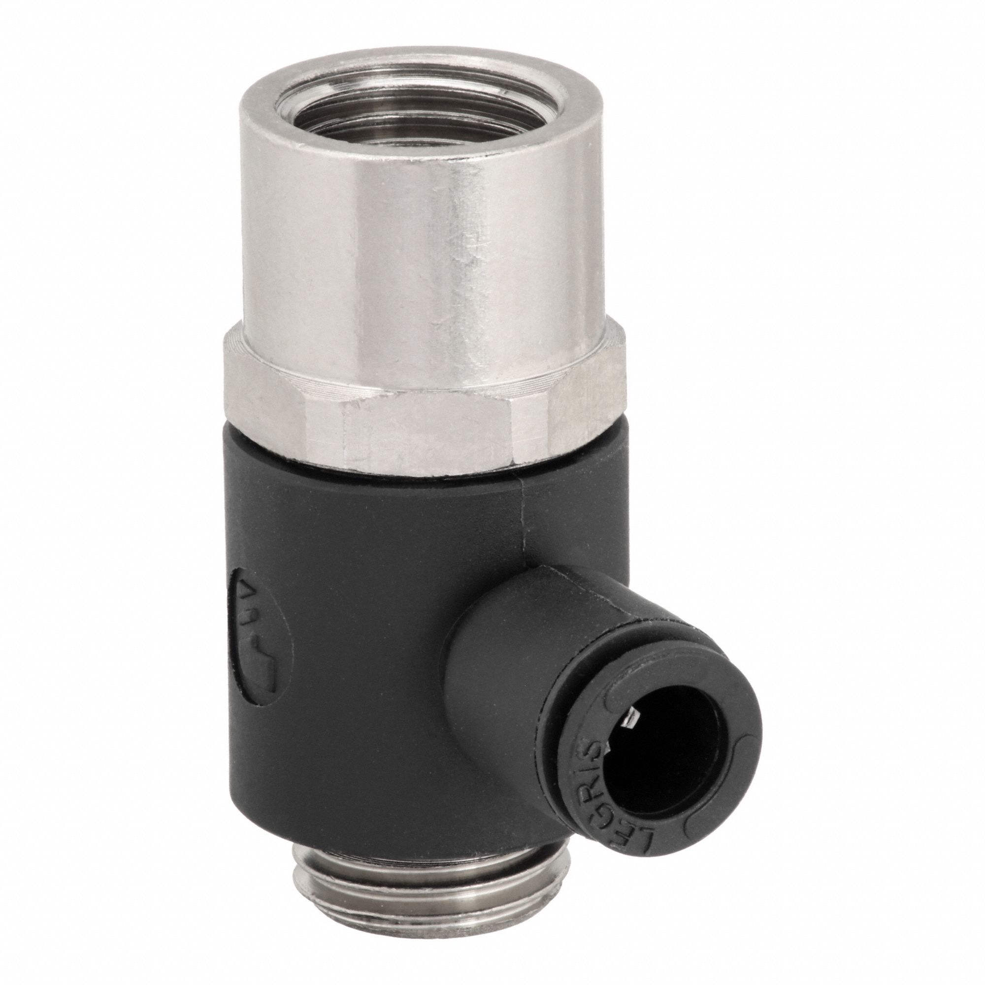 LEGRIS, 1/4 mm Pipe x 6 mm OD Size, BSPP x Push-to-Connect, Push-Fit Adapter Fitting - 791R30 ...
