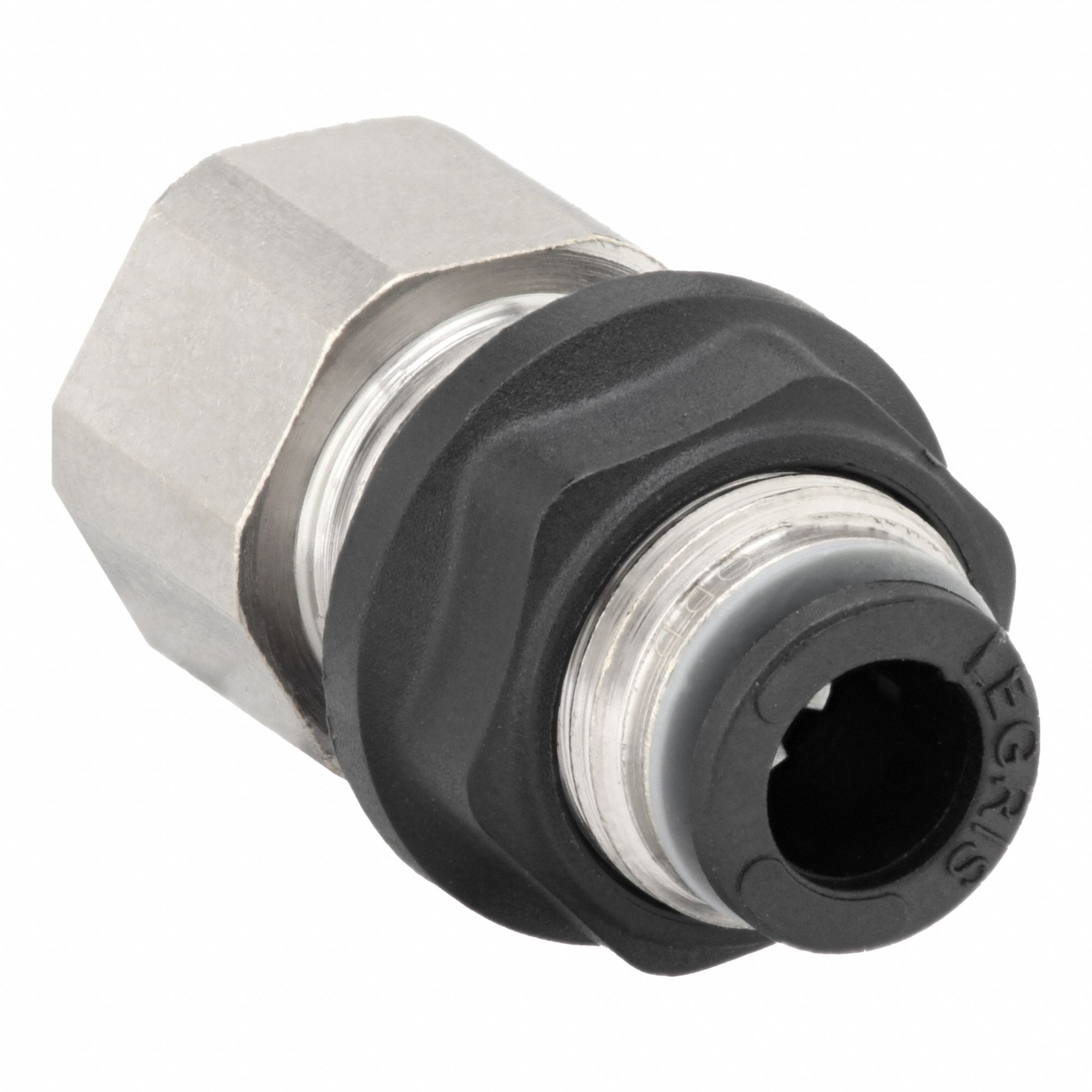 LEGRIS, 1/8 mm Pipe x 8 mm OD Size, BSPP x Push-to-Connect, Push-Fit Adapter Fitting - 791R63 ...