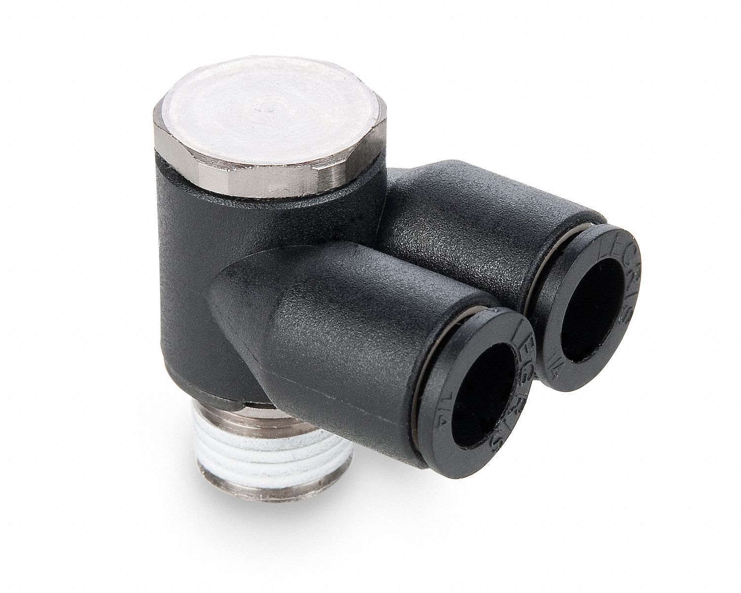 LEGRIS, 8 mm OD x 8 mm OD Size, BSPP x Push-to-Connect x Push-to-Connect, Push-Fit Twin Banjo ...