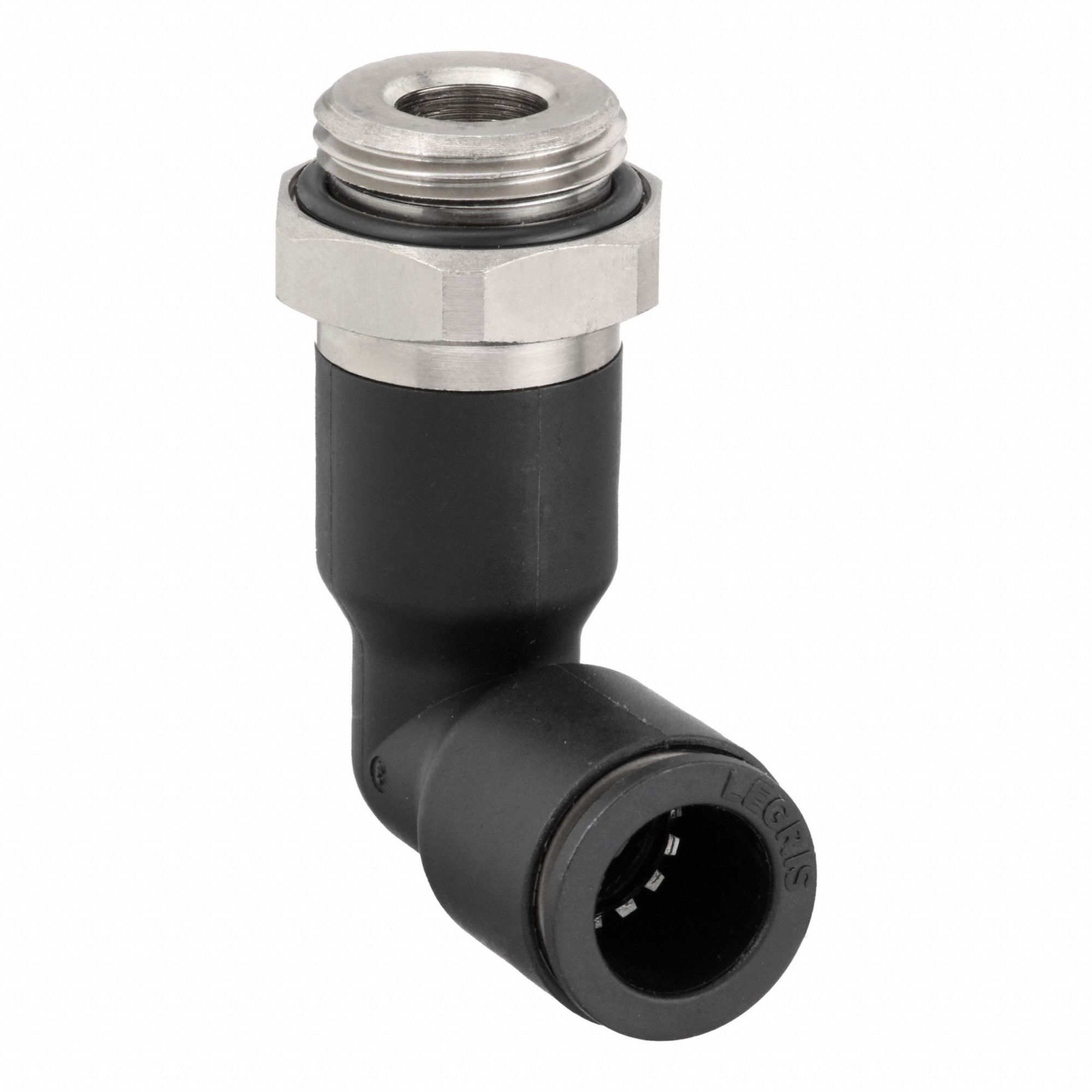 LEGRIS, 1/4 mm Pipe x 8 mm OD Size, BSPP x Push-to-Connect, Push-Fit Elbow Fitting - 791RF5|3169 ...