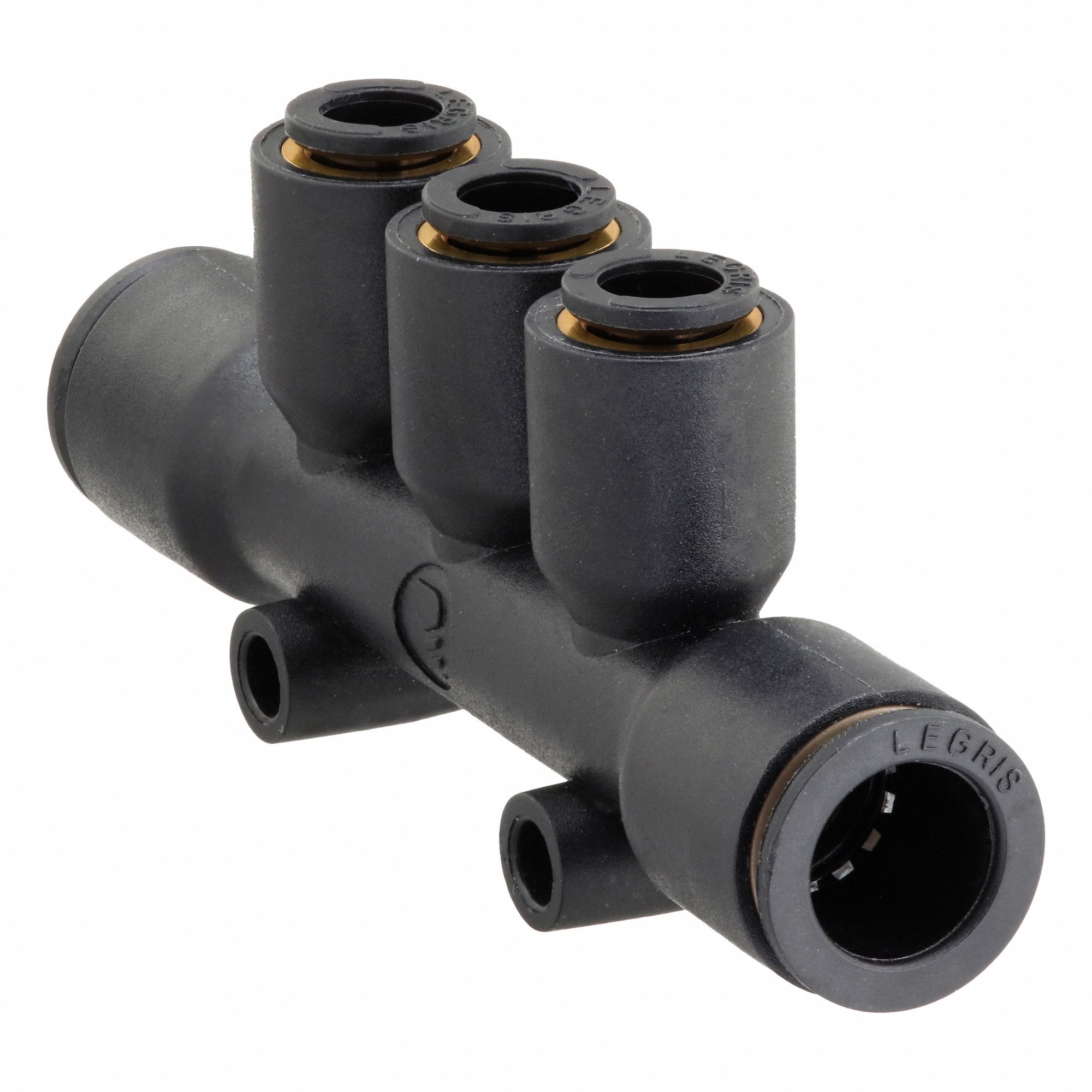 LEGRIS, 10 mm OD x 8 mm OD x 8 mm OD Size, Polymer, Push-Fit Tee Fitting - 791RP2|3304 10 08 ...