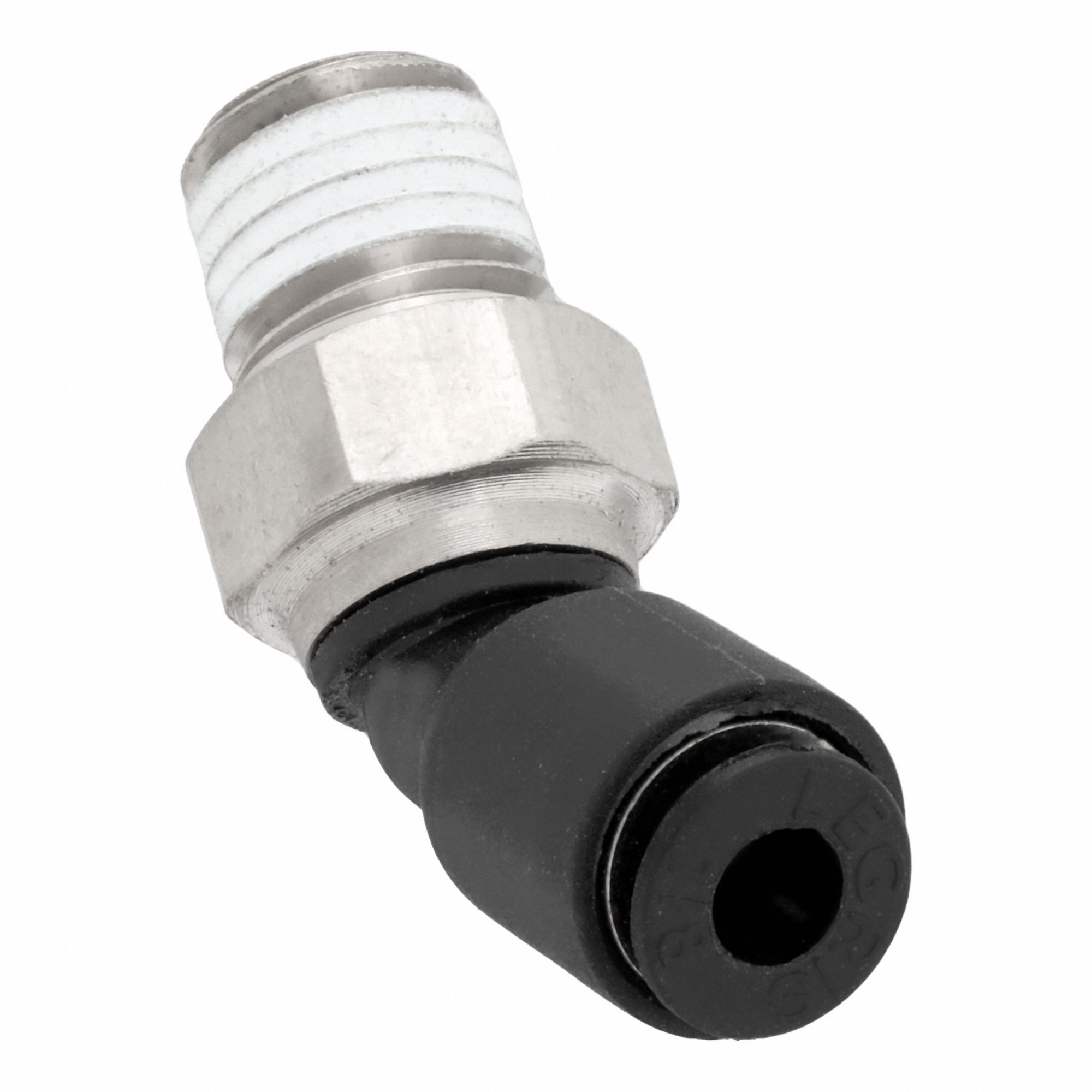 LEGRIS, 1/8 in OD x 8 mm OD Size, Push-to-Connect x Push-to-Connect, Push-Fit Elbow Fitting ...