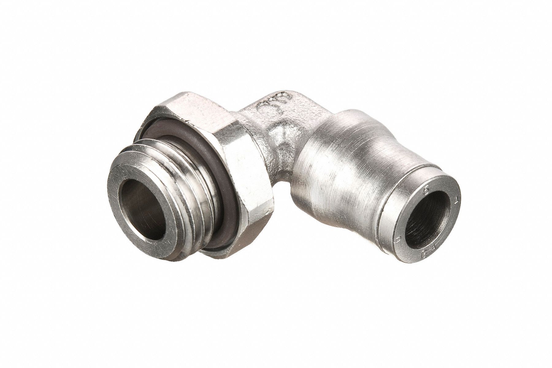 LEGRIS, 3/8 mm Pipe x 14 mm OD Size, BSPP x Push-to-Connect, Push-Fit Elbow Fitting - 791TD0 ...