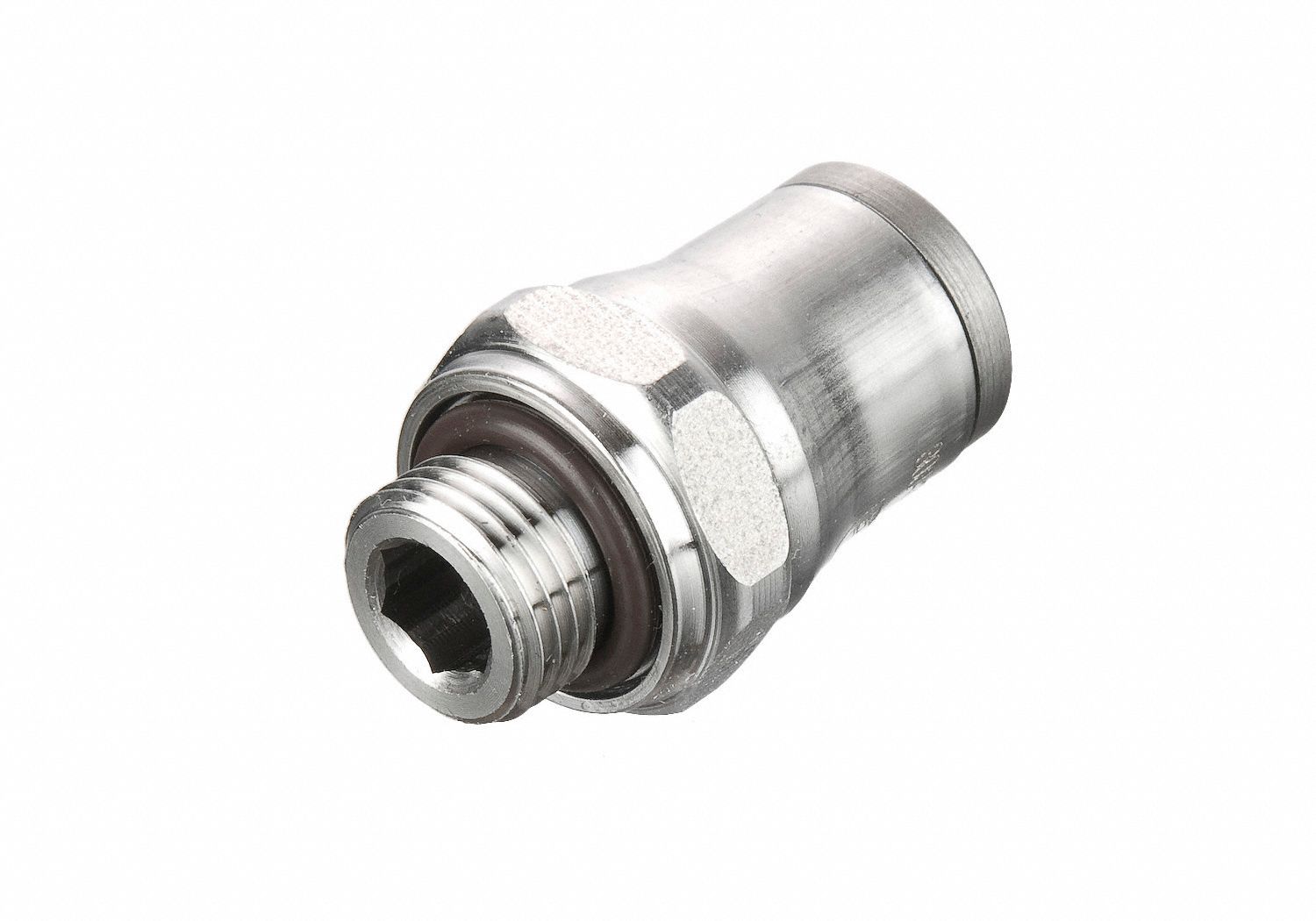 LEGRIS, 1/8 mm Pipe x 6 mm OD Size, BSPP x Push-to-Connect, Push-Fit Adapter Fitting - 791TE1 ...
