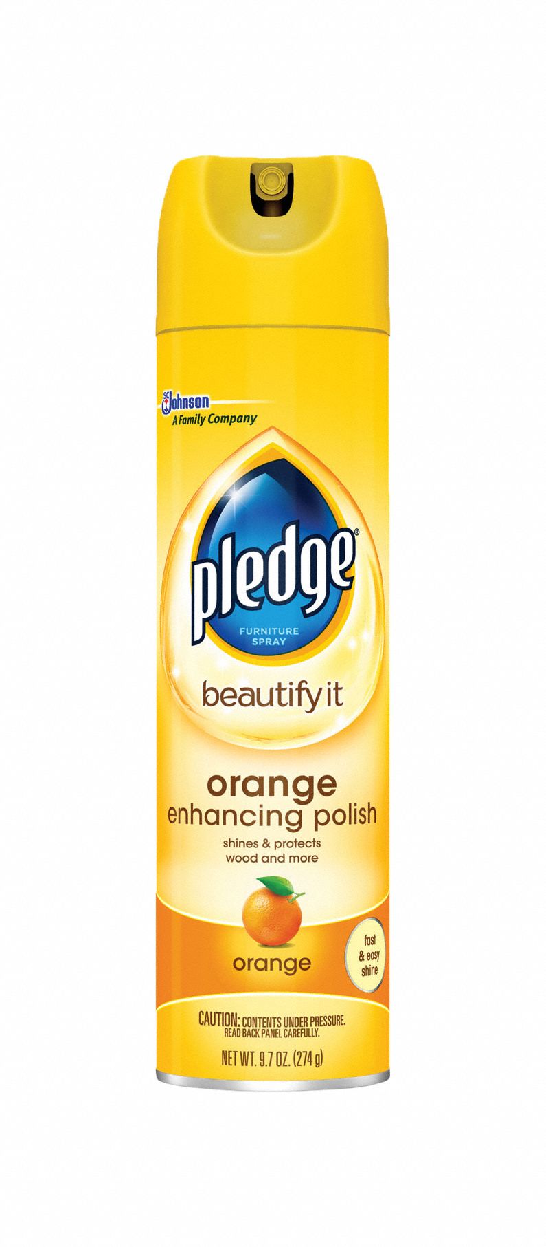 PLEDGE, Aerosol Spray Can, 9.7 oz Container Size, Furniture Polish ...