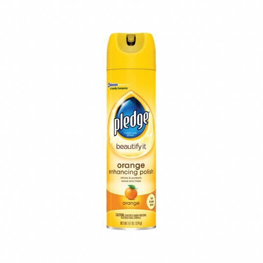 PLEDGE, Aerosol Spray Can, 9.7 oz Container Size, Furniture Polish ...
