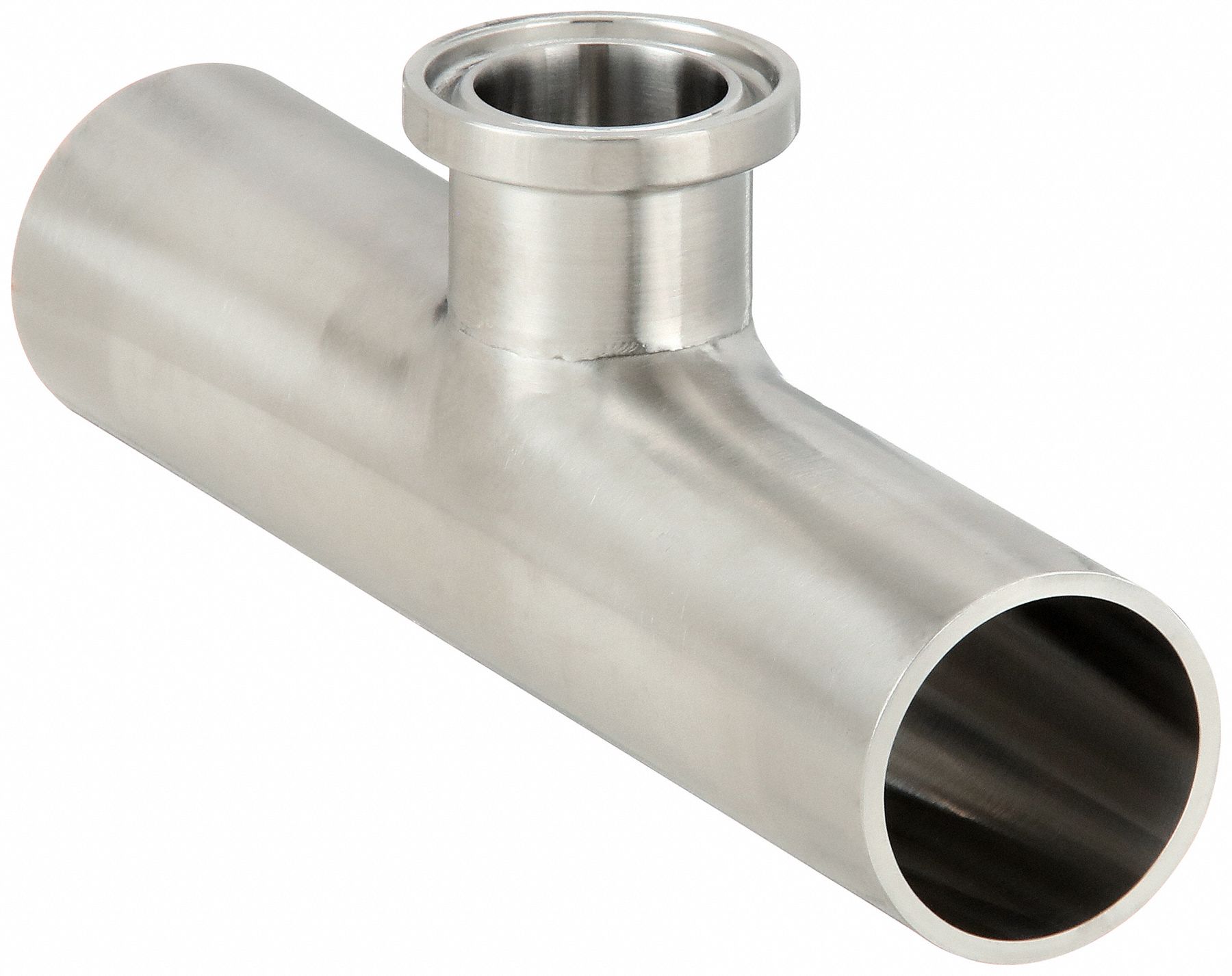 Short Outlet Tee, 2 in OD x 2 in OD x 3/4 in OD Size, Sanitary Tee ...