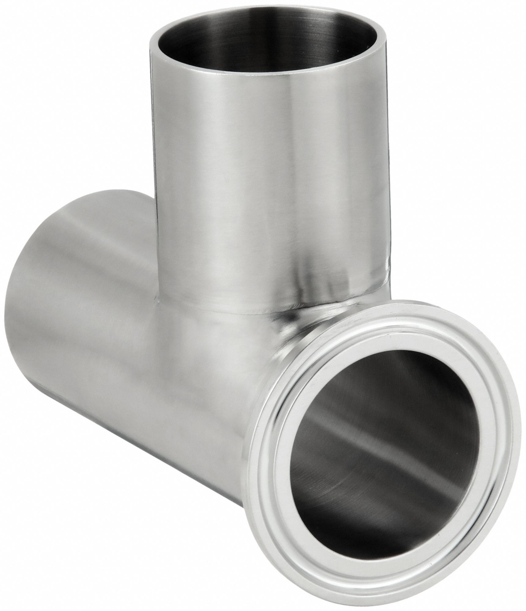 Short Outlet Tee, 1/2 in OD x 1/2 in OD x 1/2 in OD Size, Sanitary Tee ...