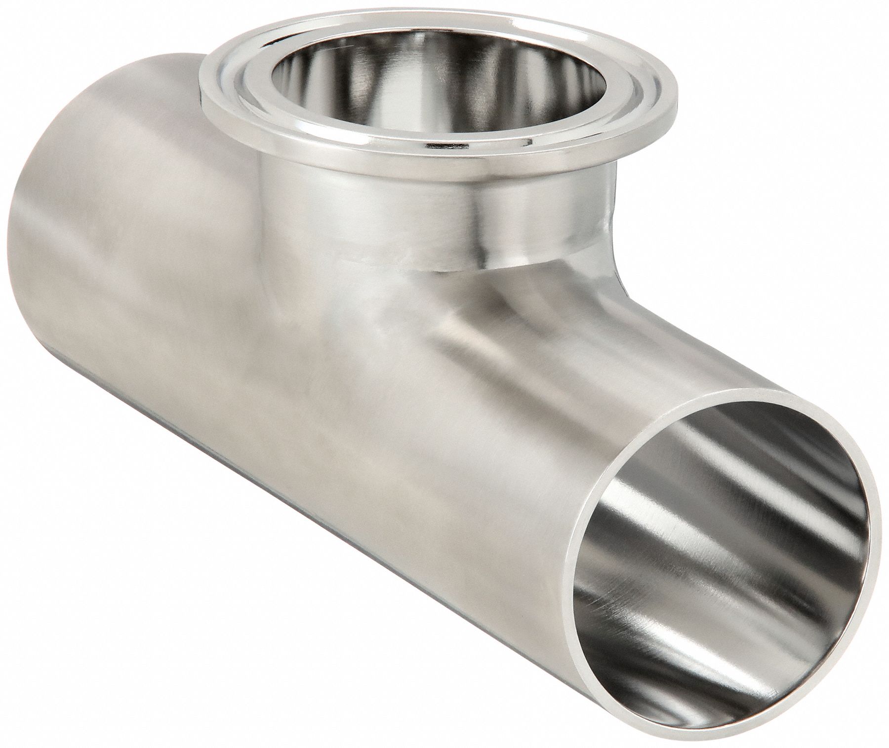 Short Outlet Tee, 1 in OD x 1 in OD x 1 in OD Size, Sanitary Tee ...