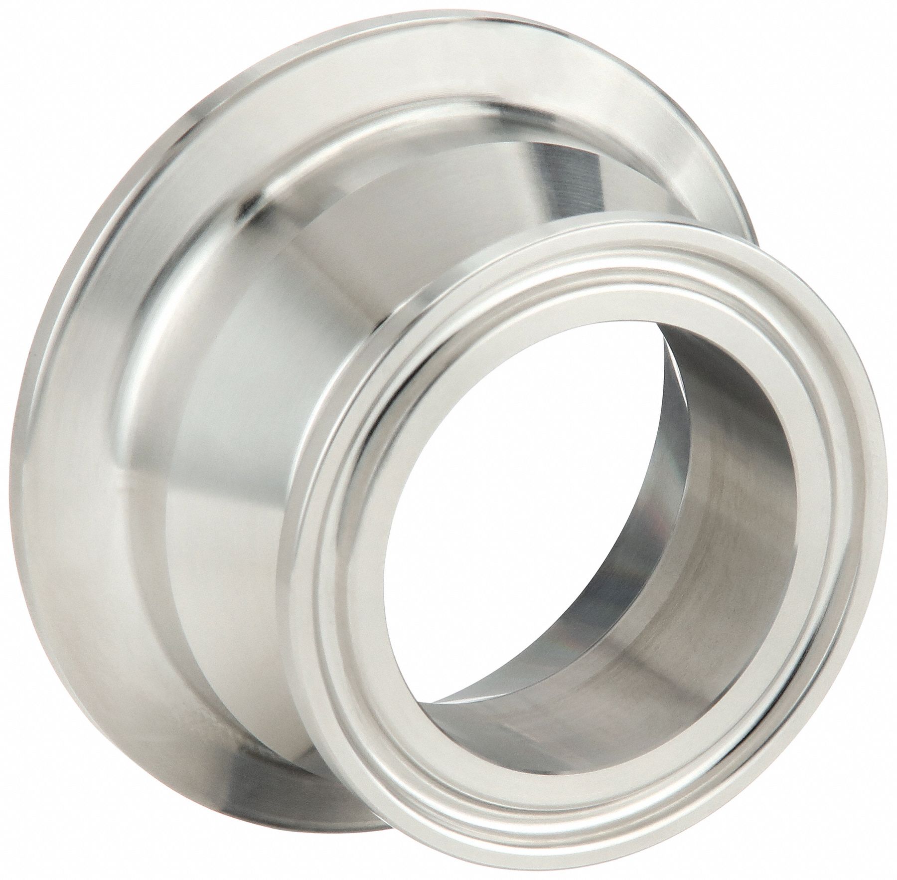 Concentric Reducer, 1 in OD x 2 in OD Size, Sanitary Fitting Adapter ...