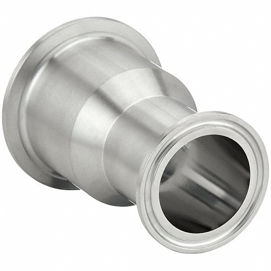 316L Stainless Steel, Clamp x Clamp, Long Concentric Reducer 316L Stainless Steel, Clamp x Clamp, Long Concentric Reducer
