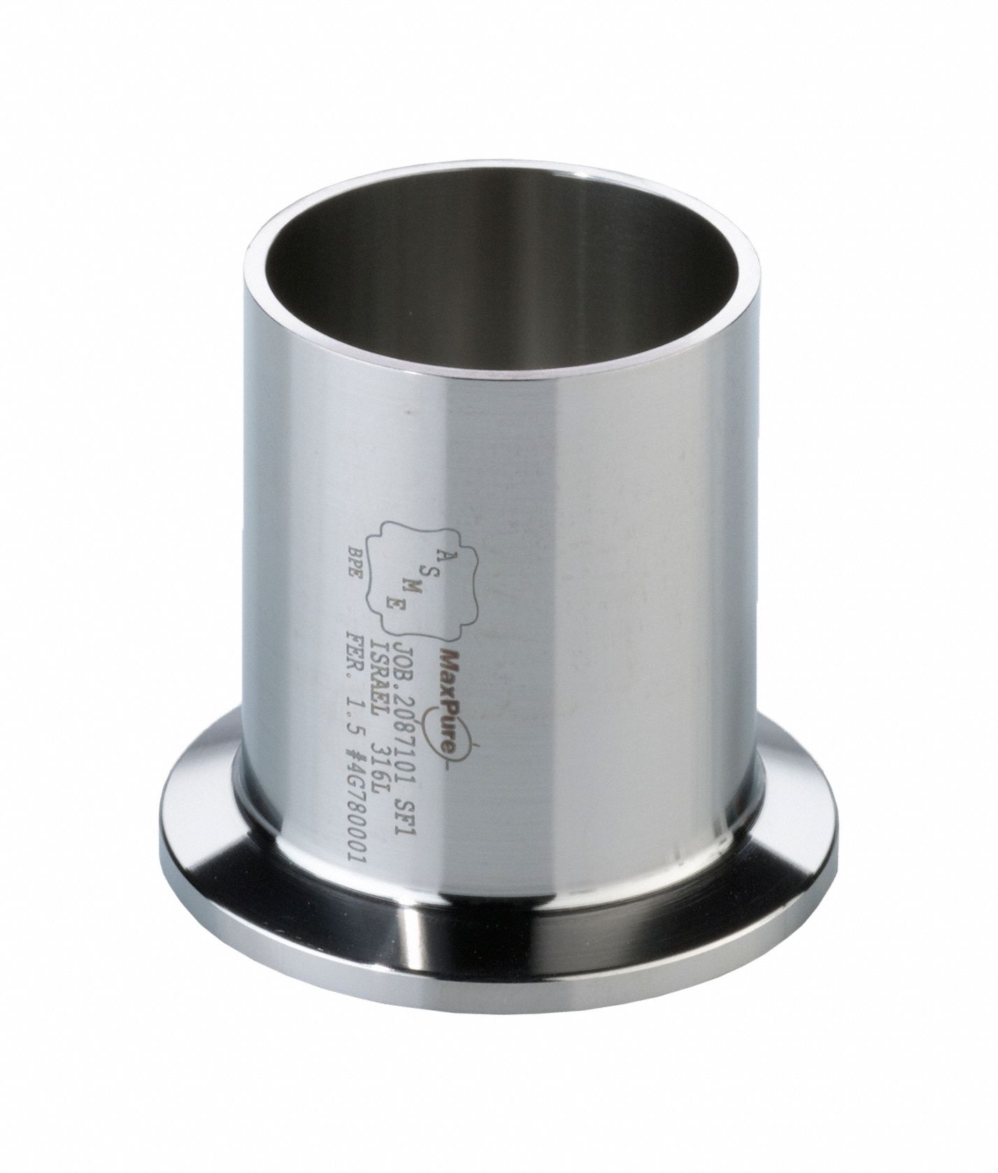 Clamp Ferrule Long, 3 in OD Size, Sanitary Fitting Ferrule - 792P17 ...