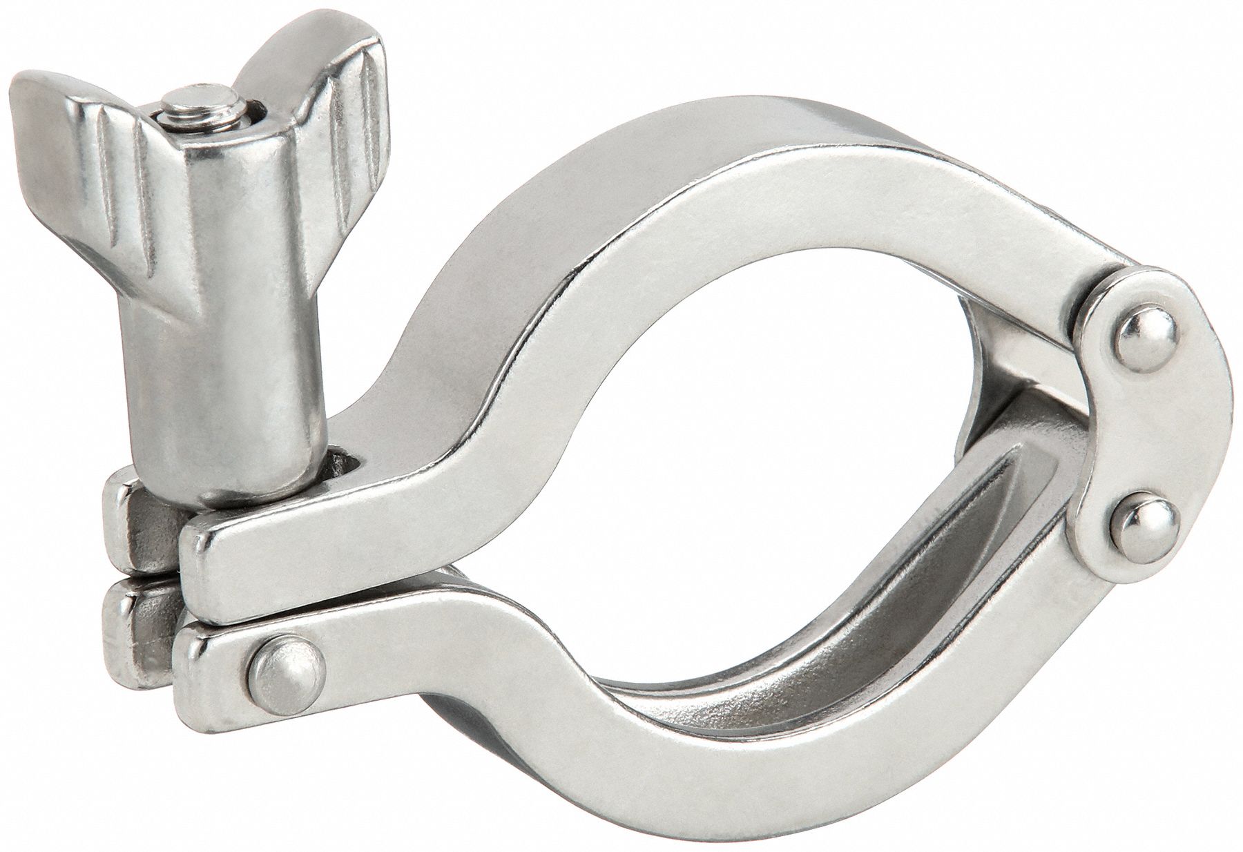 VNE, Threaded, Stainless Steel, Sanitary Fitting Clamp - 792PA7 ...