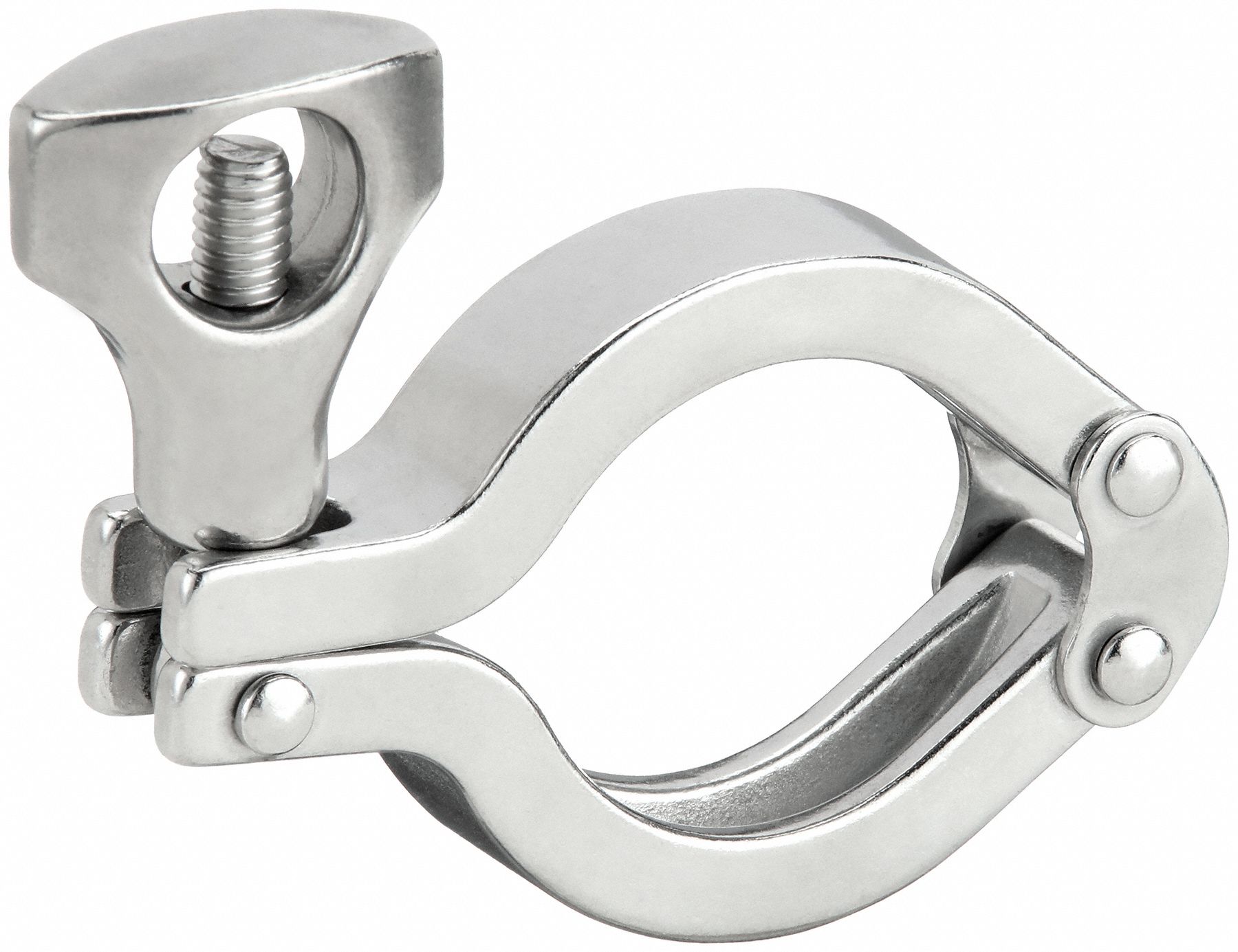 VNE, Threaded, Stainless Steel, Sanitary Fitting Clamp - 792PA8 ...
