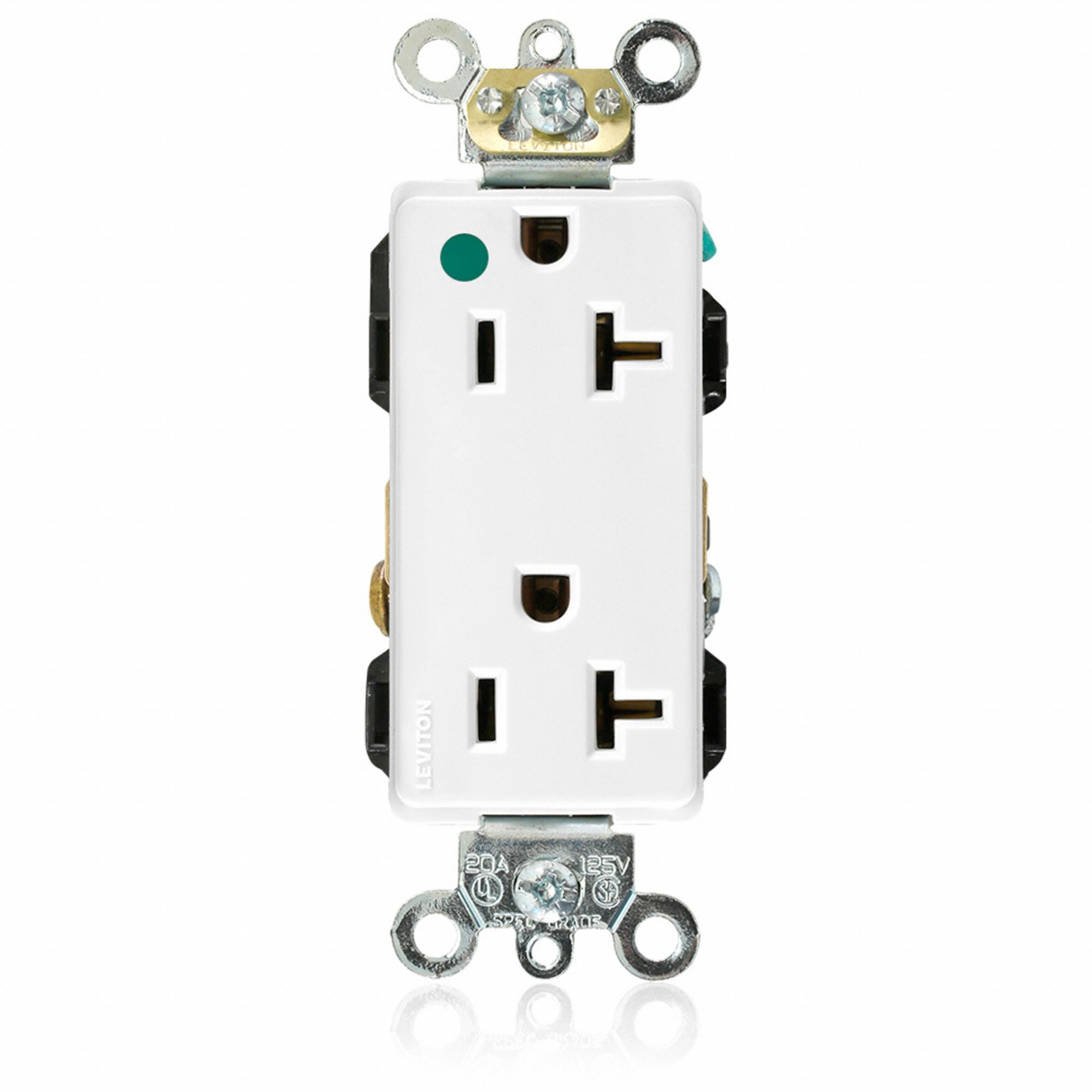 LEVITON, Decorator Duplex, 5-20R, Receptacle - 792T20|16362-HGW - Grainger