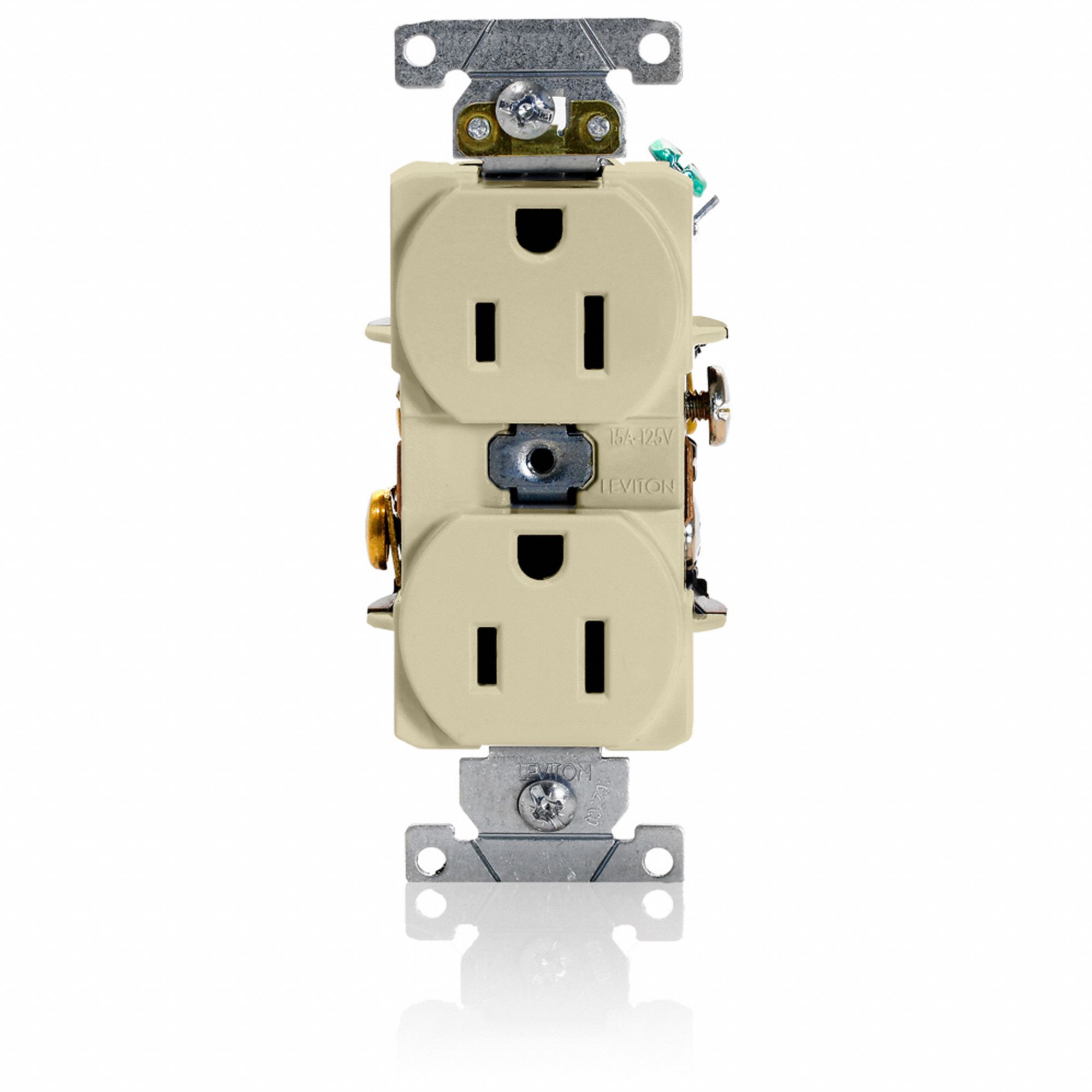 LEVITON, Duplex, Ivory, Receptacle - 792TK2|5252-I - Grainger
