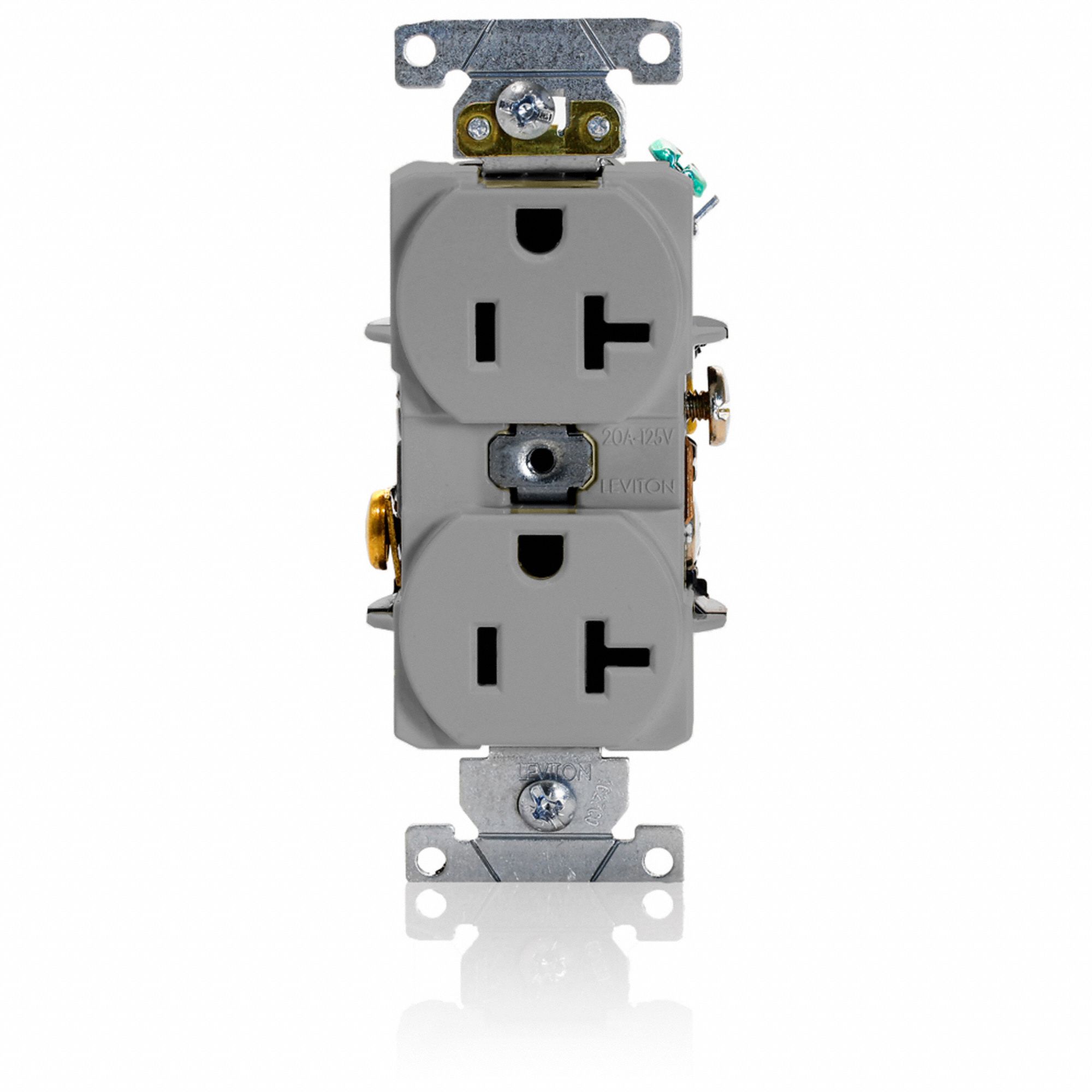 LEVITON, Duplex, 5-20R, Receptacle - 792TP6|5352-GY - Grainger