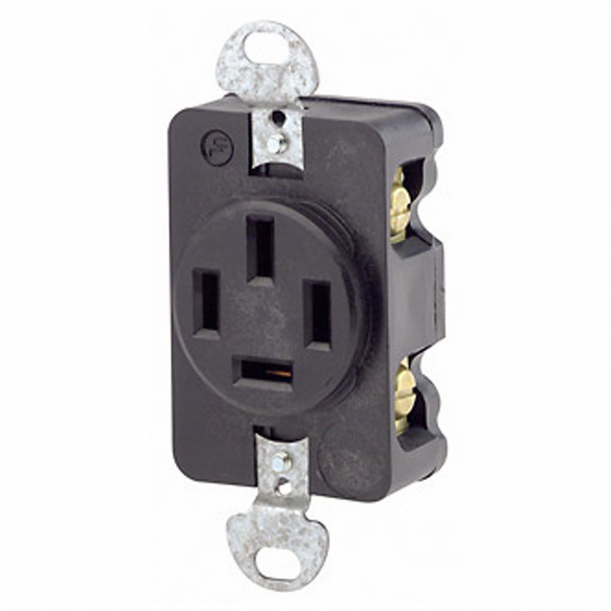 LEVITON, Single, Black, Receptacle - 792TX7|7250-FR - Grainger