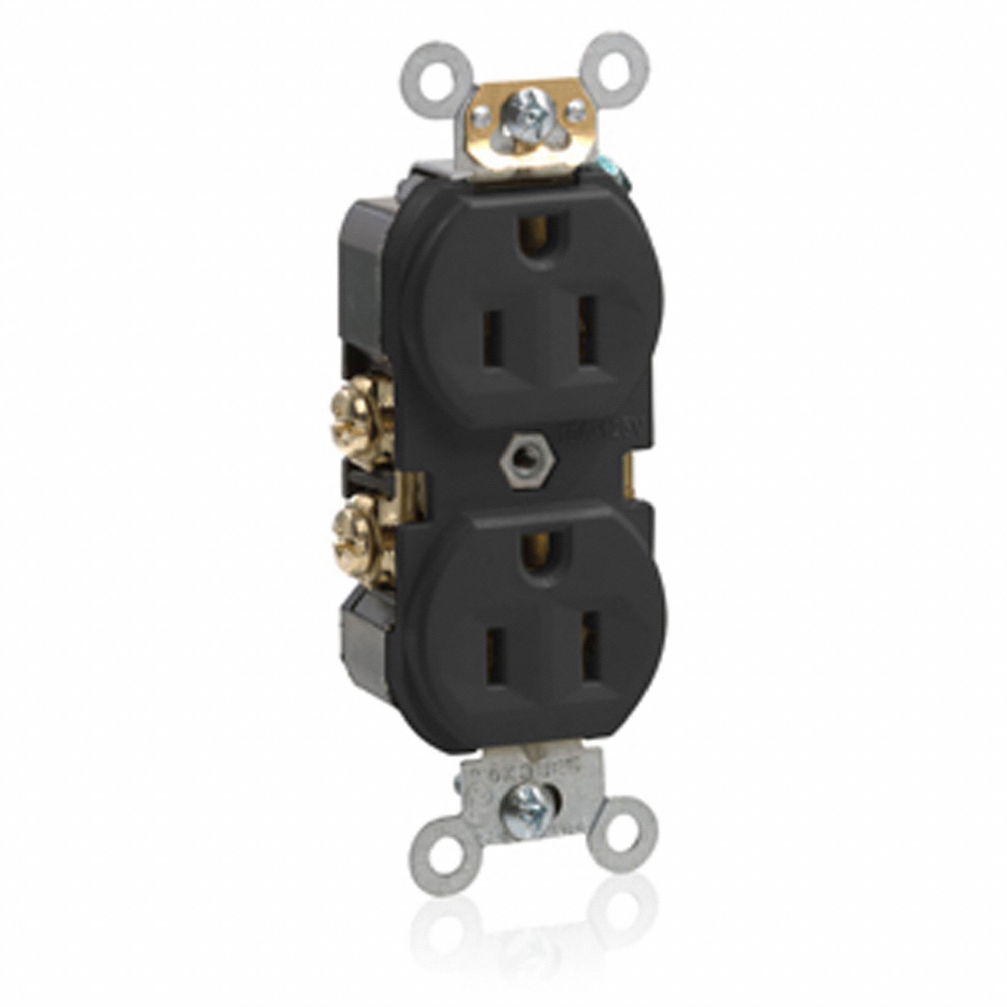 LEVITON, Duplex, Black, Receptacle - 792U82|BR15-E - Grainger