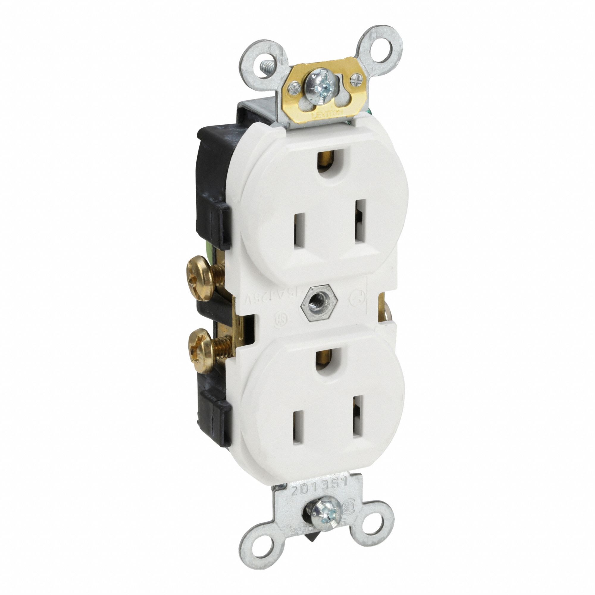 LEVITON, Duplex, White, Receptacle - 792U93|CR15-W - Grainger