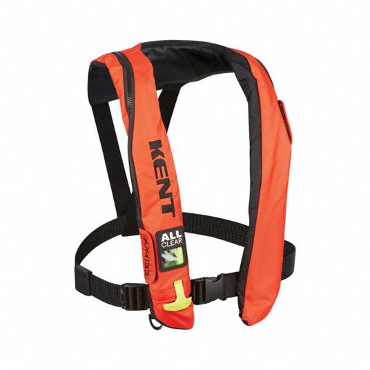 KENT SAFETY, Orange, Type V, Life Jacket - 792Y02|132802-200-004-19 ...