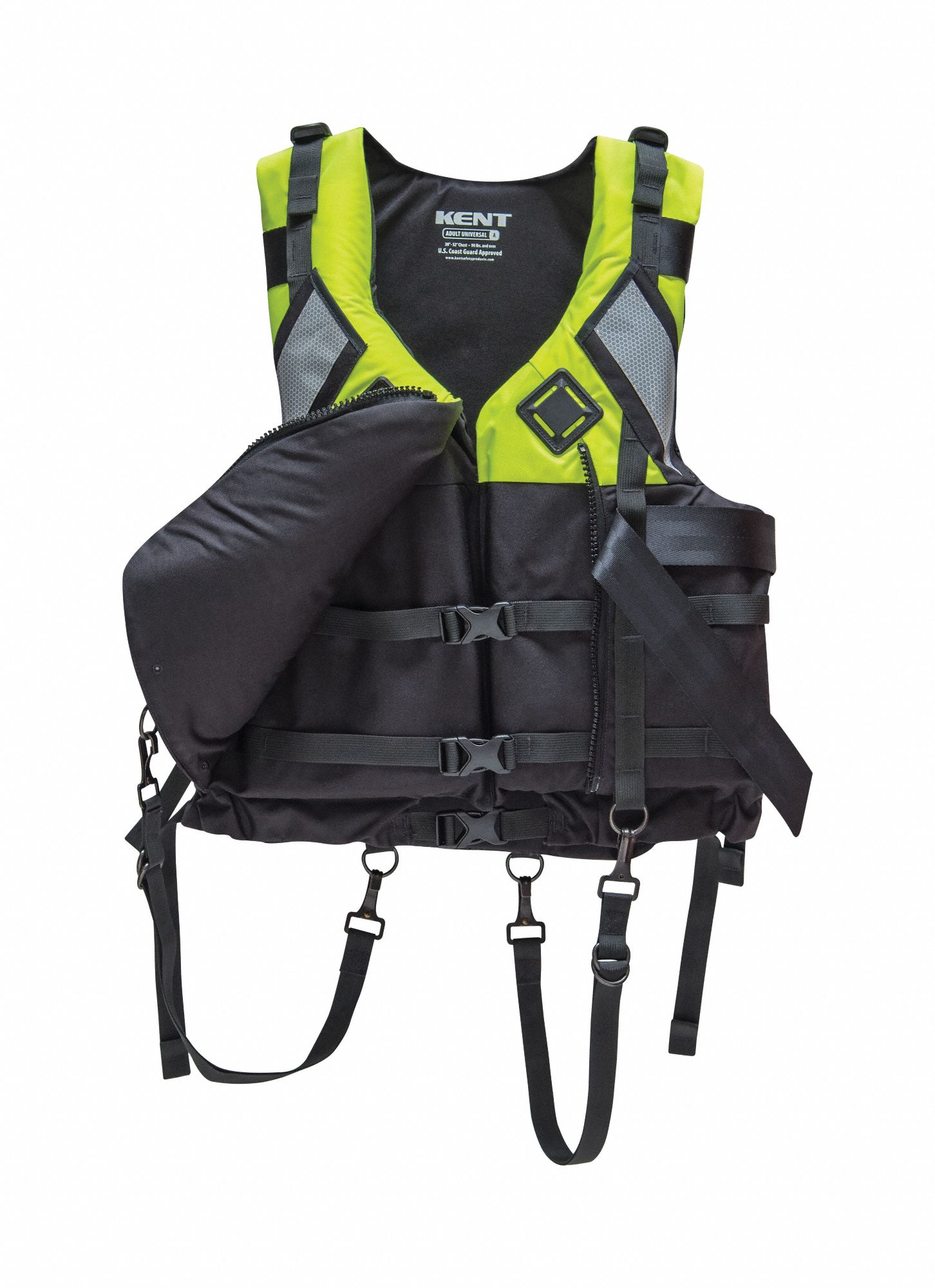KENT SAFETY, Fluorescent Yellow, Type V, Life Jacket - 792Y08|151300 ...