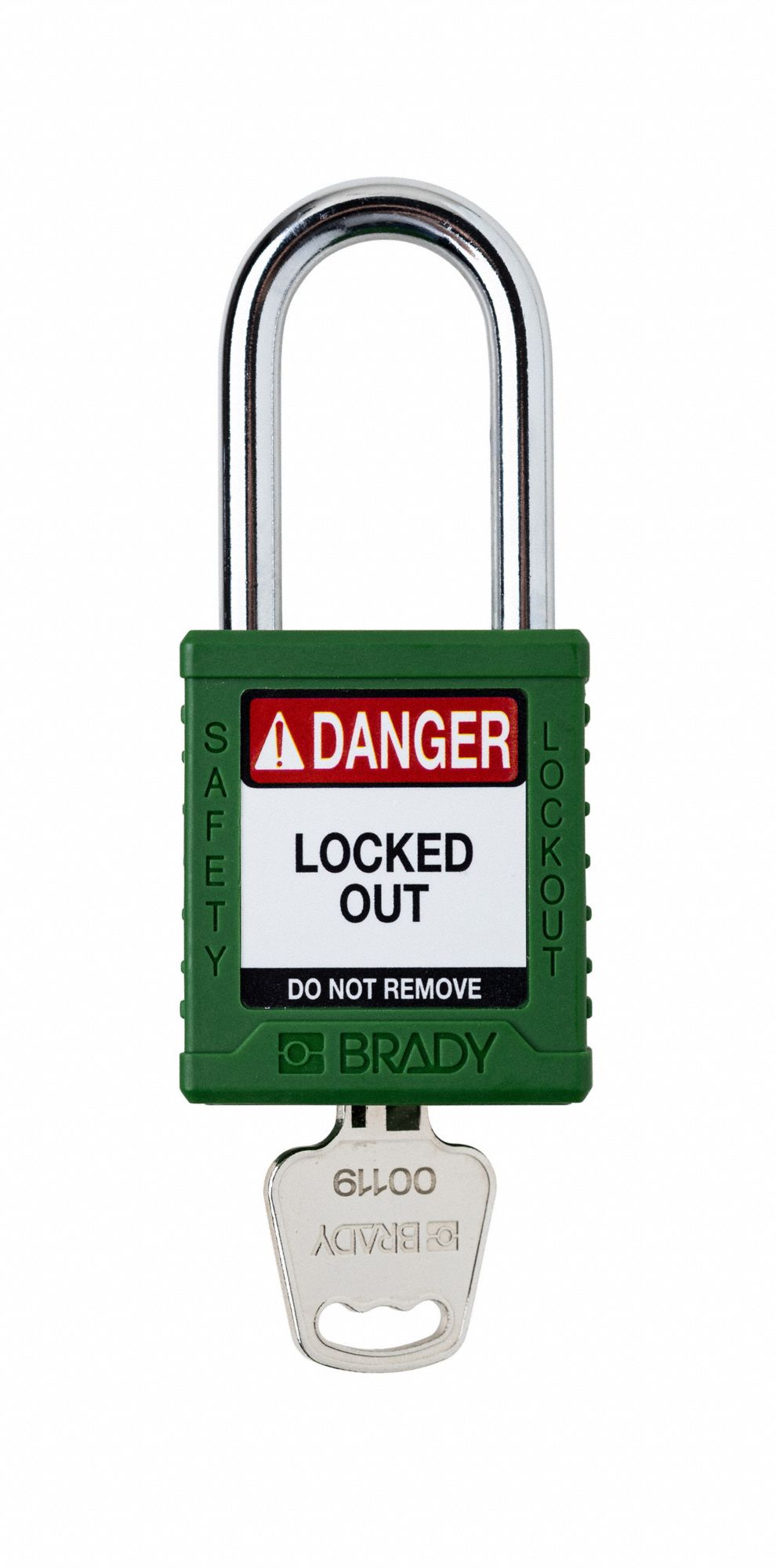 BRADY Candado de Bloqueo Verde con 1 llaves Diferentes - Candados con ...
