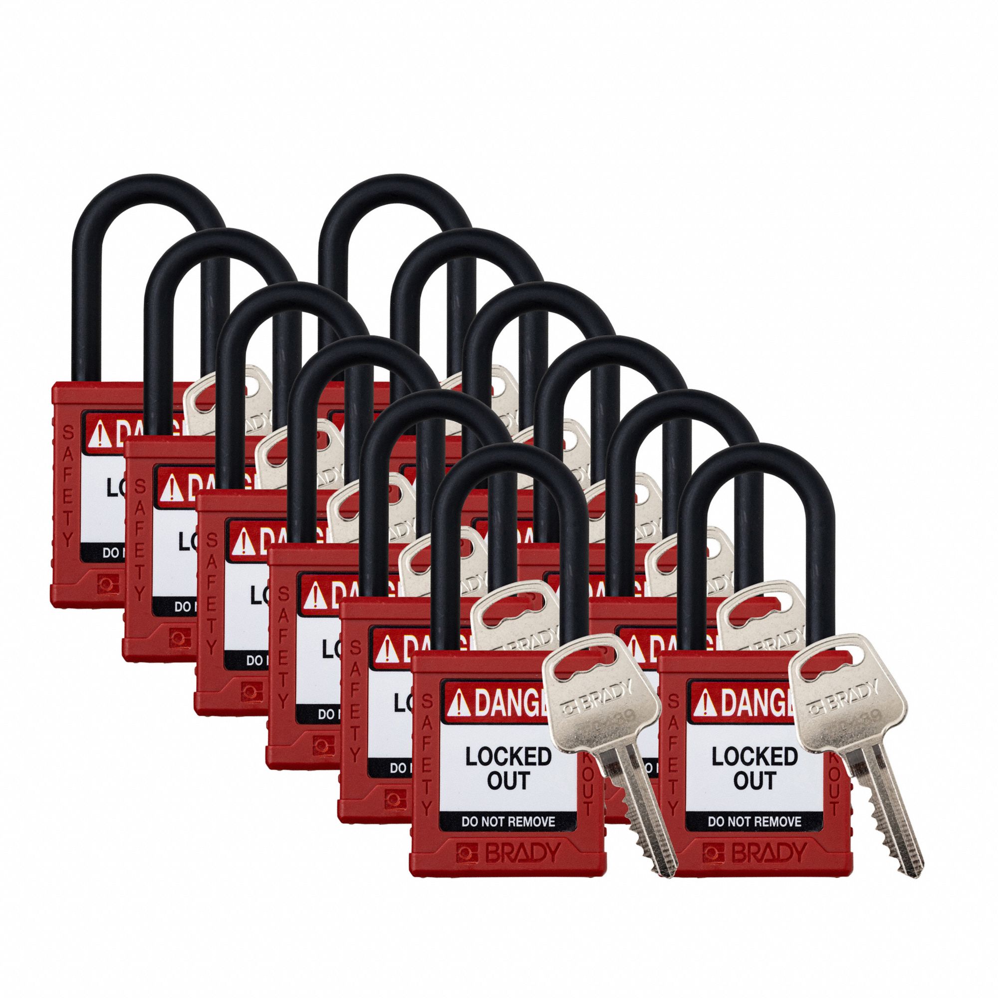 BRADY, Keyed Different, Nylon, Padlock - 793EE4|Y6083286 - Grainger