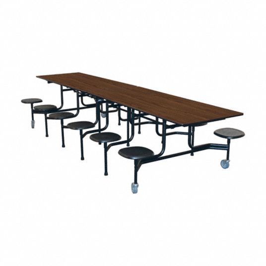 PALMER HAMILTON, Montana Walnut, Stool Seat, Cafeteria Stool Table ...