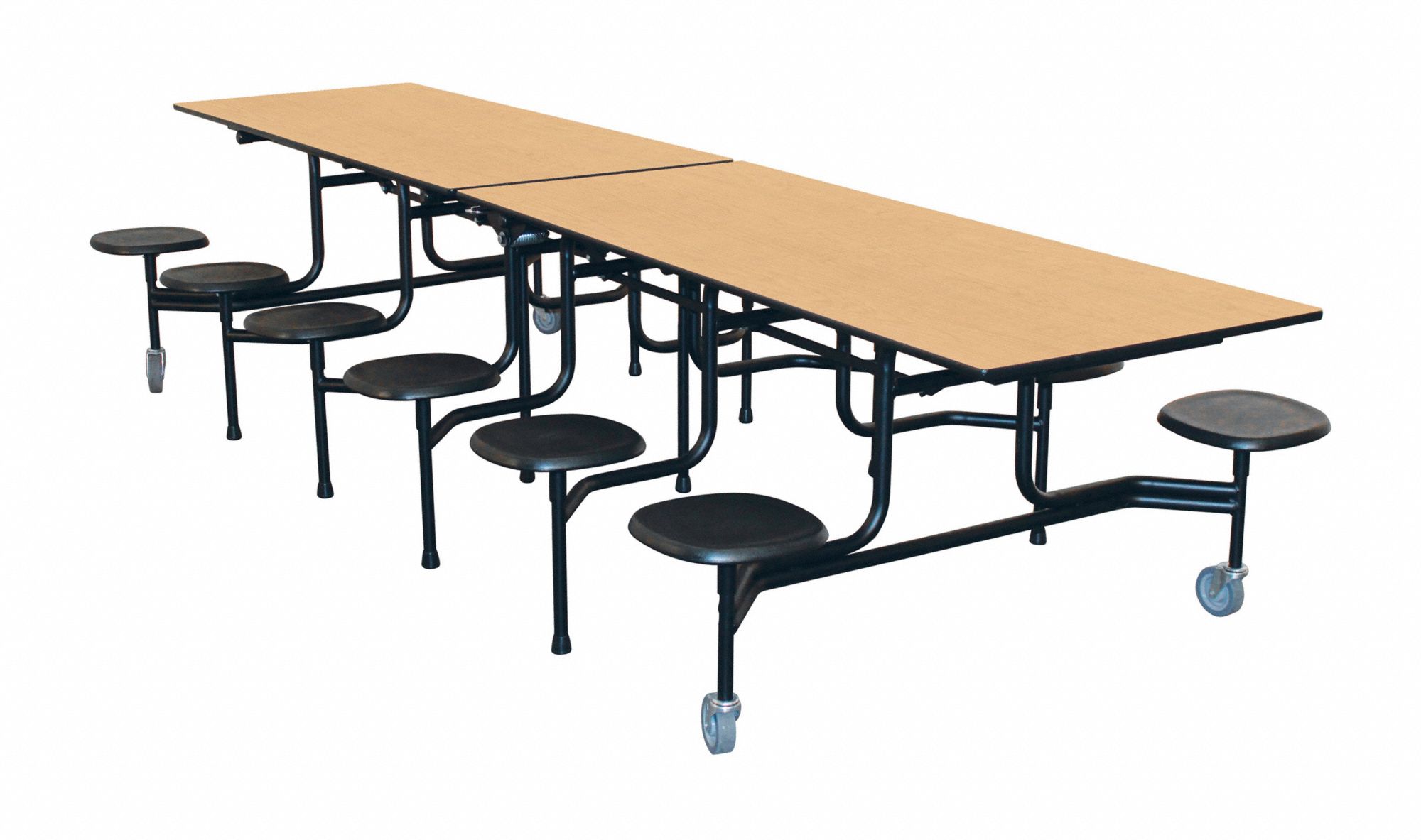 PALMER HAMILTON, Fusion Maple, Stool Seat, Cafeteria Stool Table ...