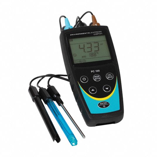 OAKTON, Conductivity/pH/Salinity/Temp/Total Dissolved Solids, Handheld ...