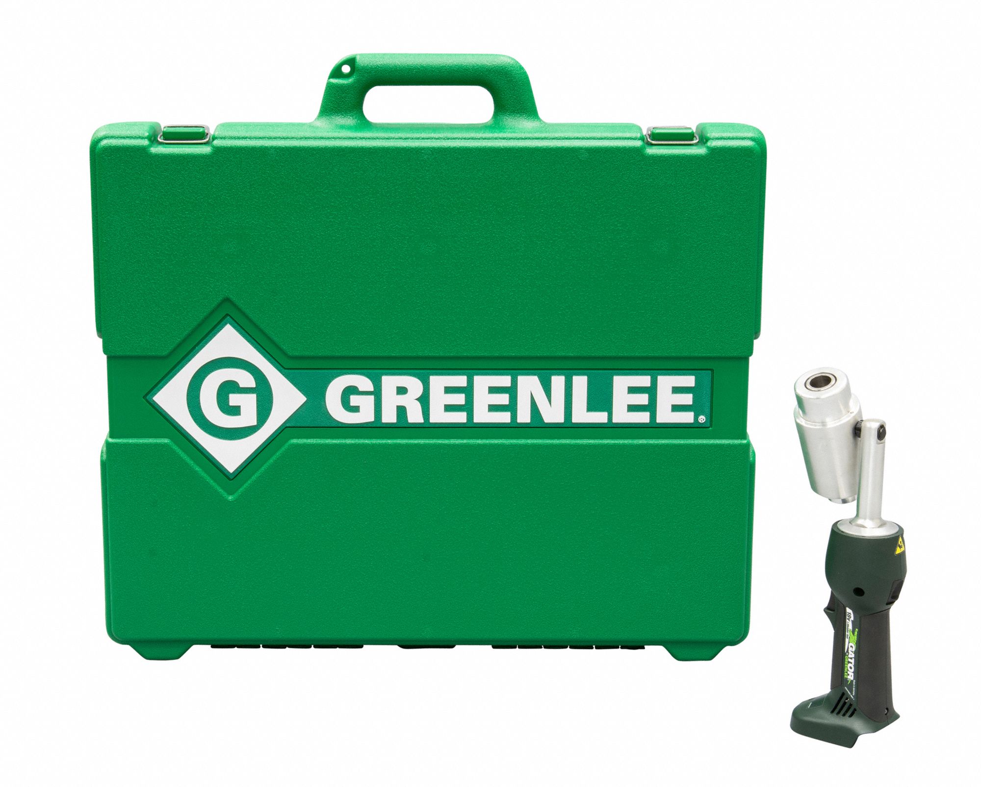 GREENLEE, 18V DC, 4 in Punching Capacity (Steel), Battery Knock Out Kit ...