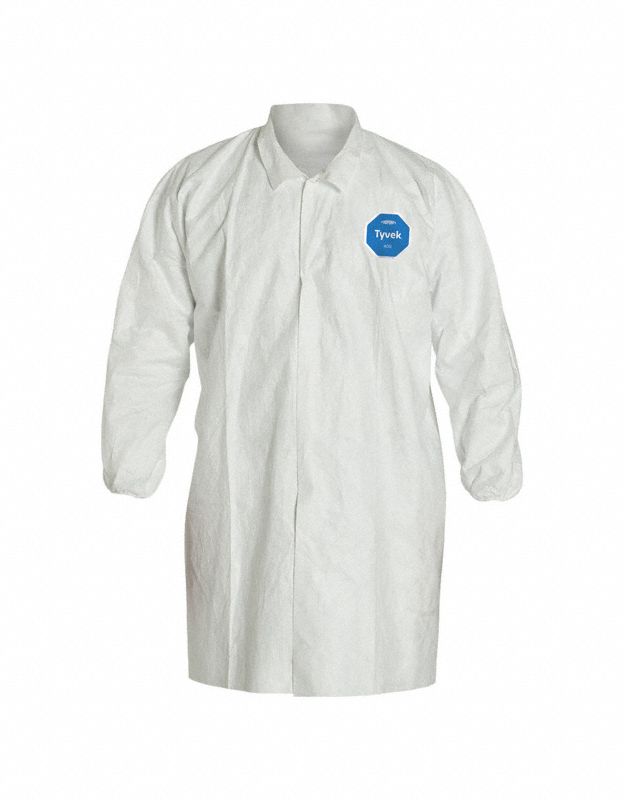 DUPONT, Tyvek® 400, Plain Collar, Lab Frock - 793T55|TY211SWH7X003000 ...