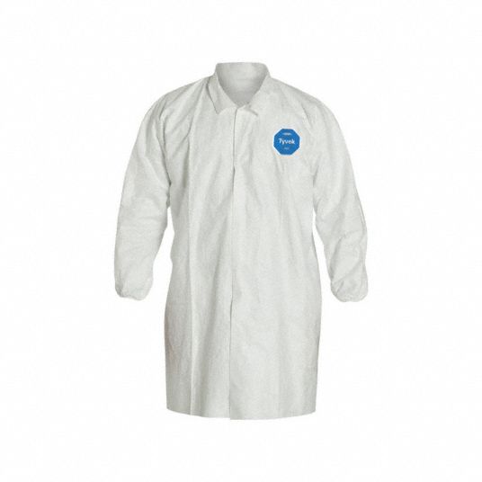 DUPONT, Tyvek® 400, Plain Collar, Lab Frock - 793T55|TY211SWH7X003000 ...