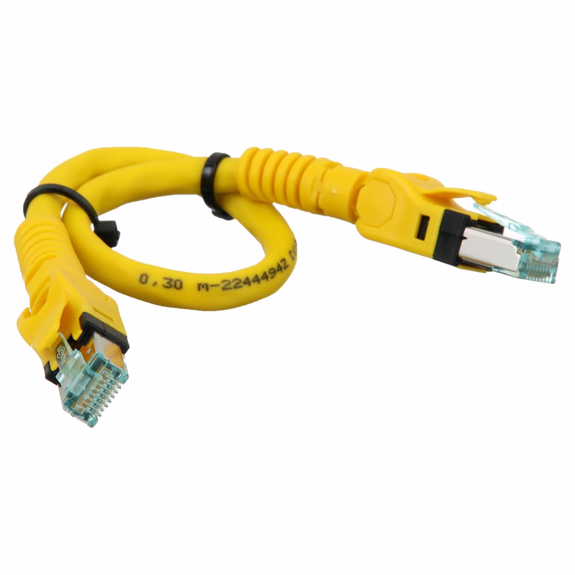 HARTING, Cat6a, RJ45 Male Adj Angle x RJ45 Male Adj Angle, Cordset ...