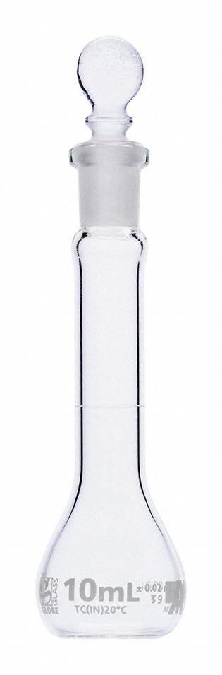 Glass, 10 mL Capacity - mL, Volumetric Flask - 793W20|8200010 - Grainger