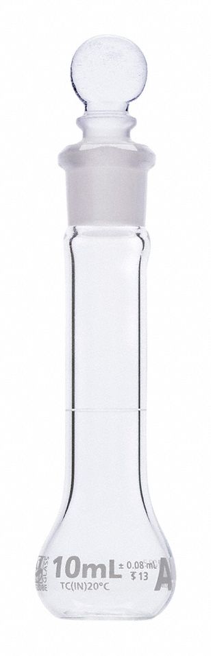 Borosilicate Glass, 10 mL Capacity - mL, Volumetric Flask - 793W30 ...