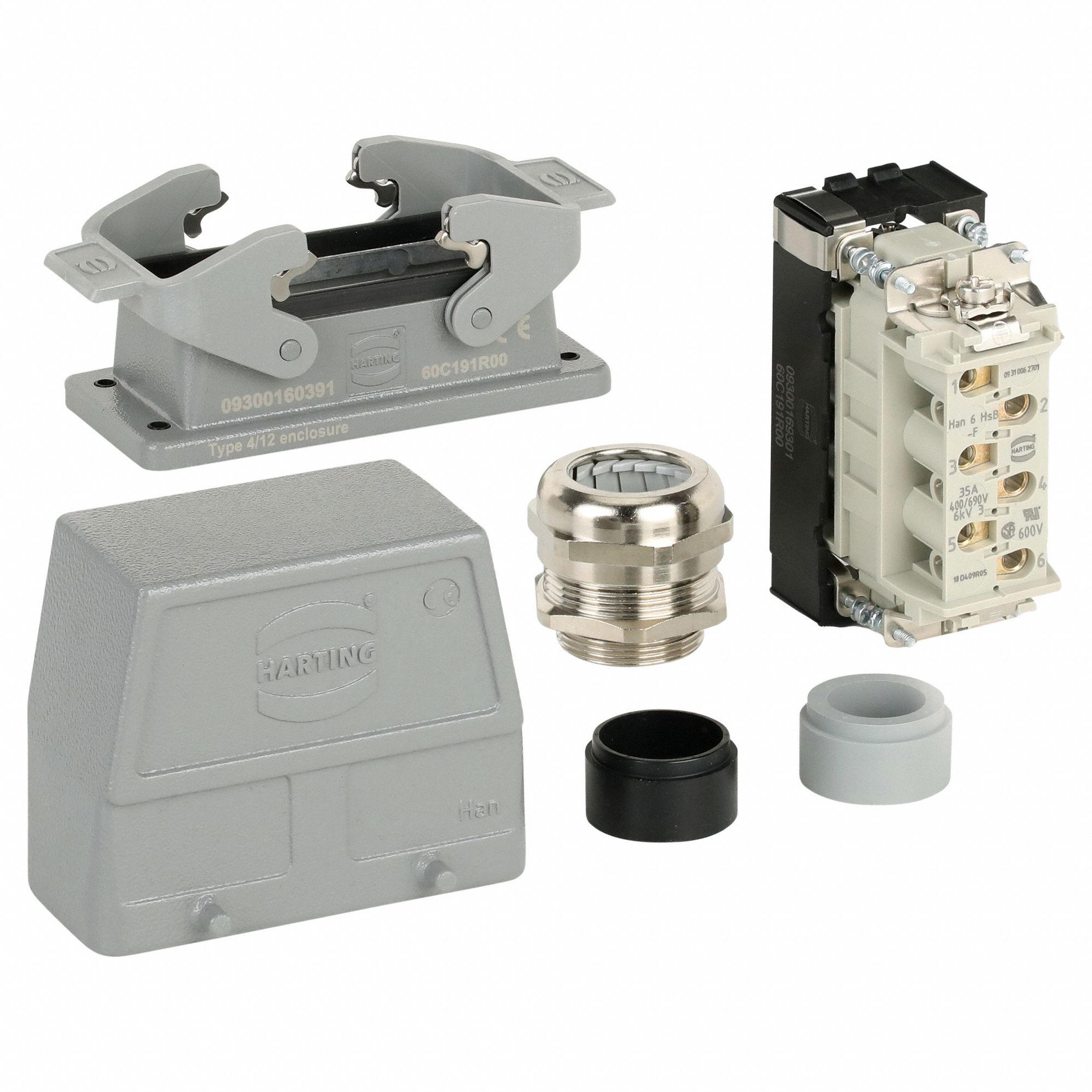 Signal, Han® HsB, Modular Rectangular Connector Kit - 793WT3 ...