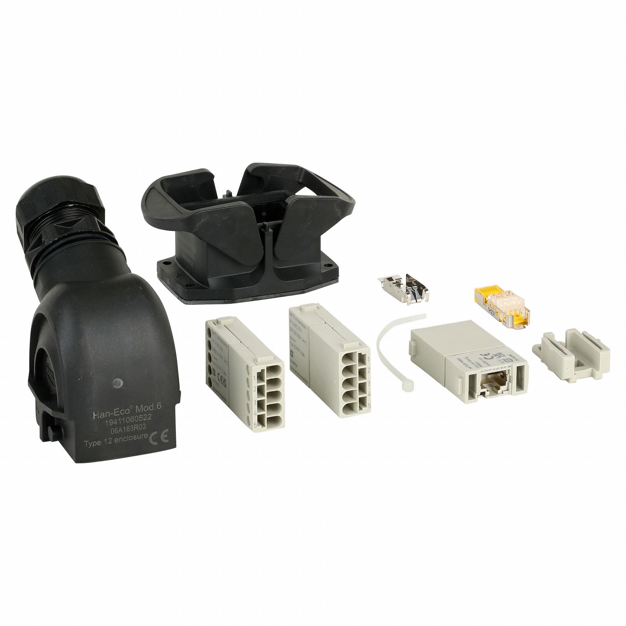 Han-Eco® Modular, Han® 6 B, Modular Rectangular Connector Kit - 793WT6 ...
