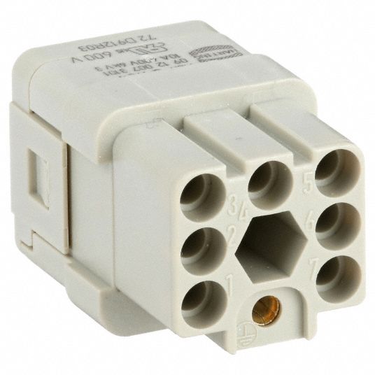 HARTING, Han® Q, Crimp, Industrial Rectangular Connector Insert ...