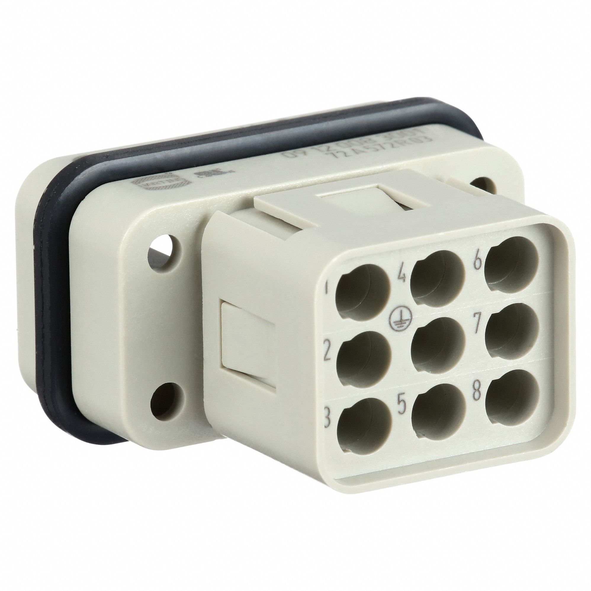 HARTING, Han® Q, Crimp, Industrial Rectangular Connector Insert - 793X05|09120083001 - Grainger